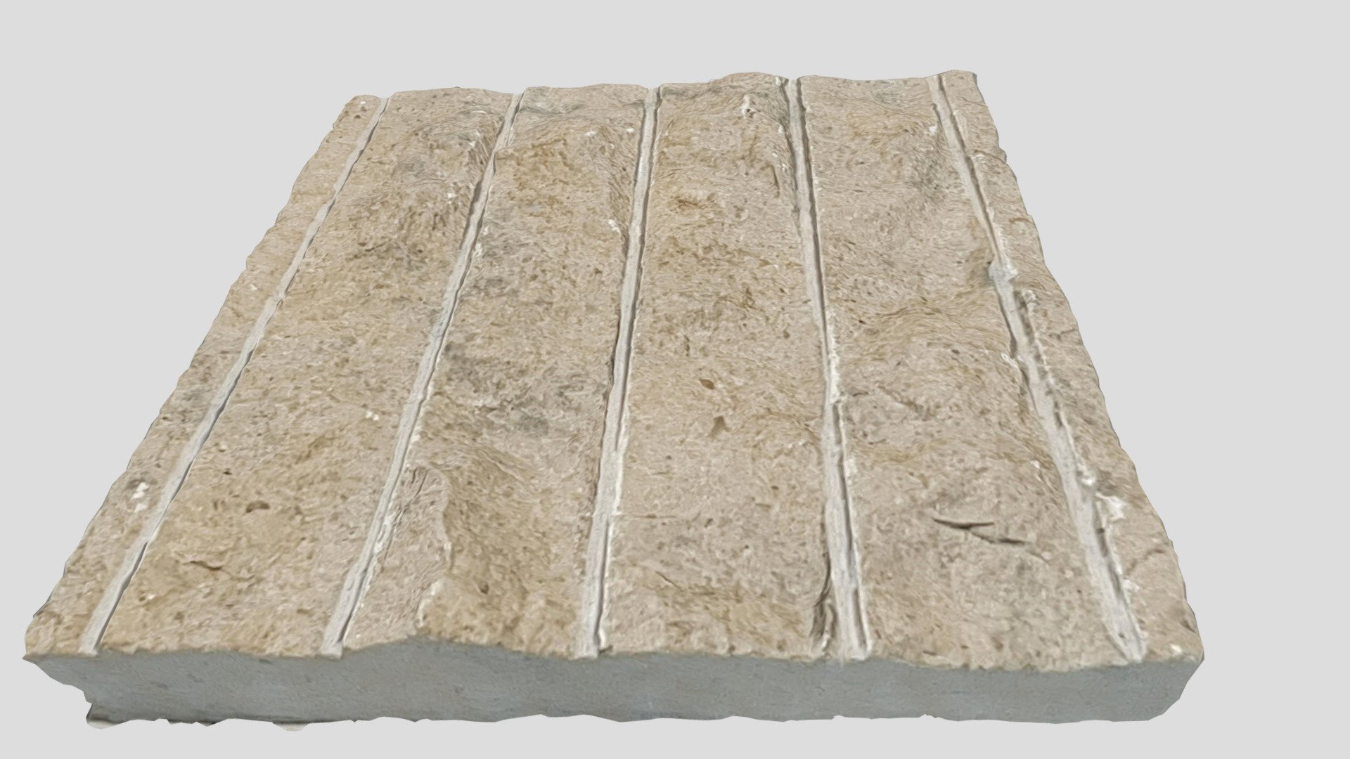 "Chiseled" Natural Stone Finish6x6inch - 3D model by STONE CURATORS ...