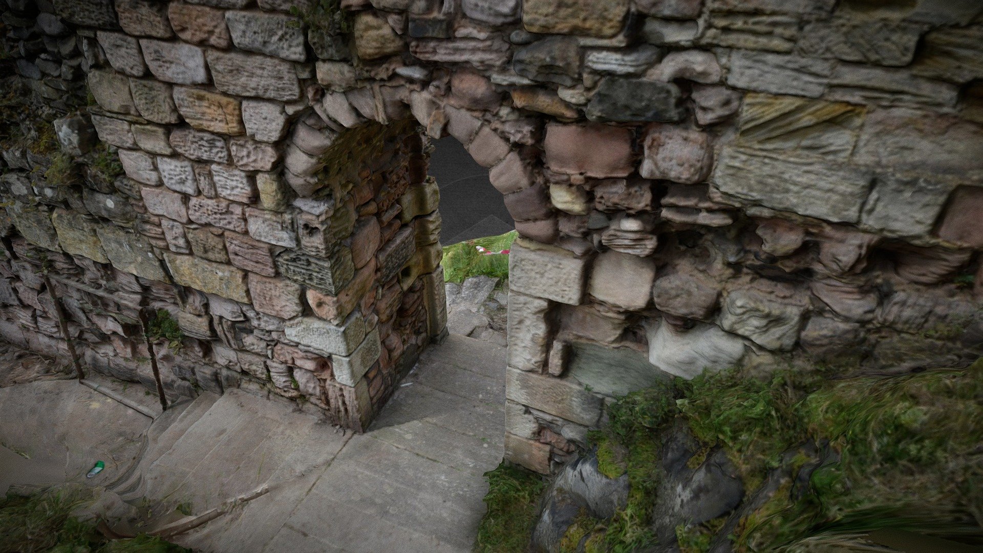 Bamburgh RP 2023: Crosswall with early form arch - Download Free 3D model by Tony Liddell ...