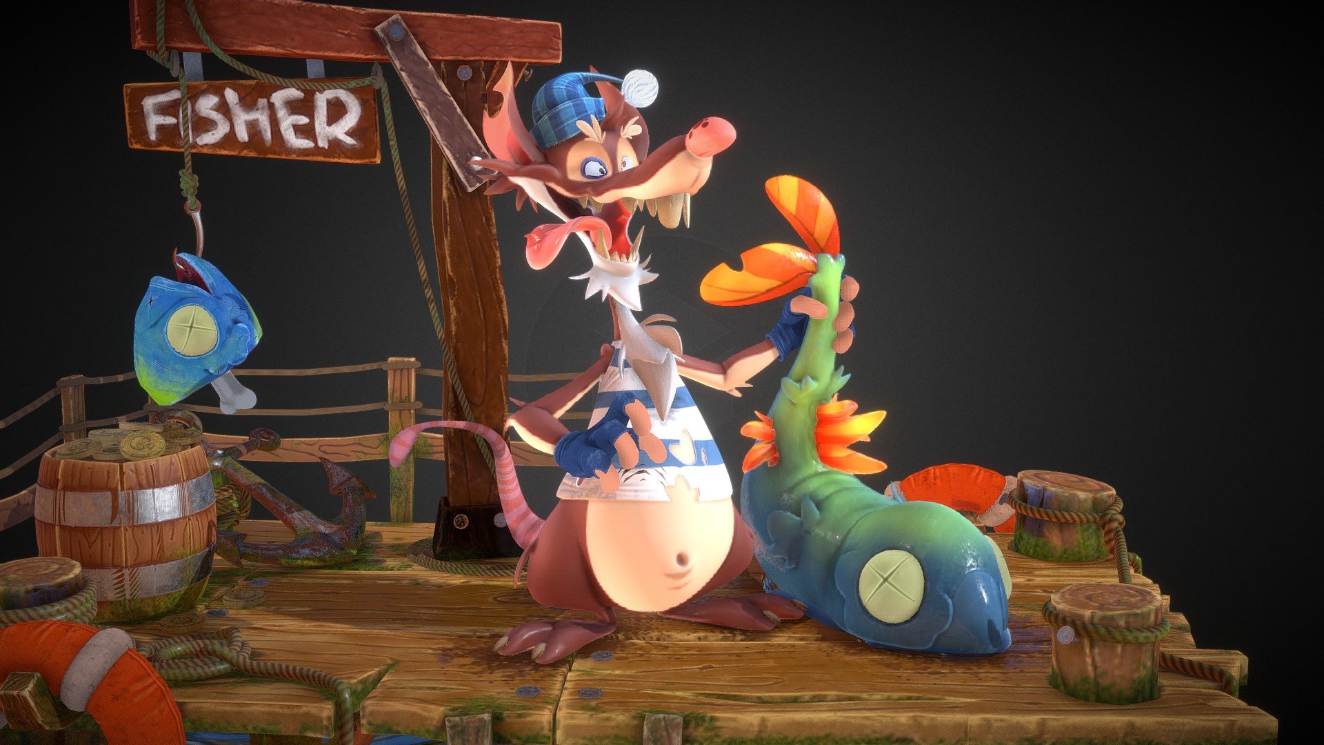 Fisher Rat - 3D model by Carlos Acevedo (@Carlitos.Acevedo) [c69304c ...