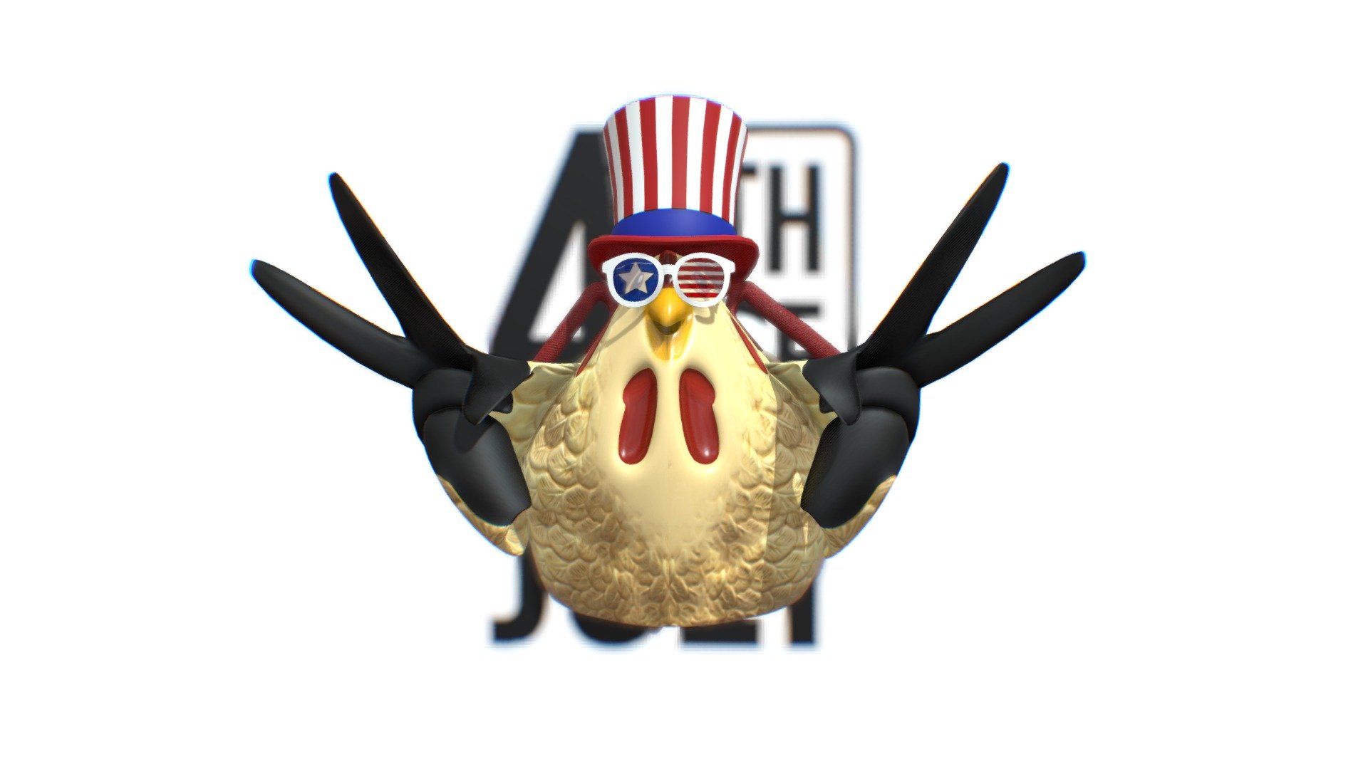 Nuggets the chicken purse - Rocket Hen - 3D model by Frank Rennau ...