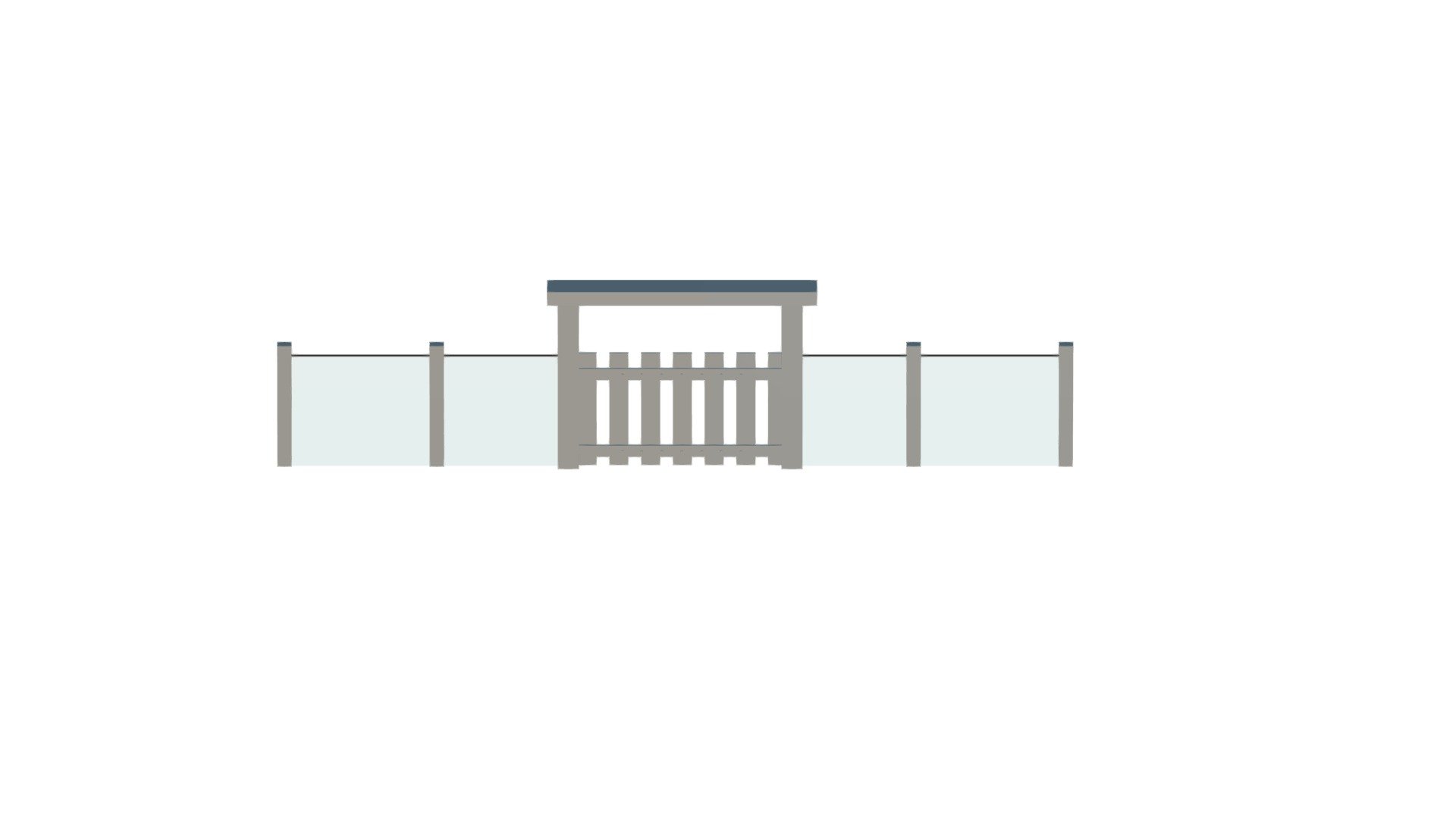 gate with compound new - Download Free 3D model by pratikruti [c69aa3e ...