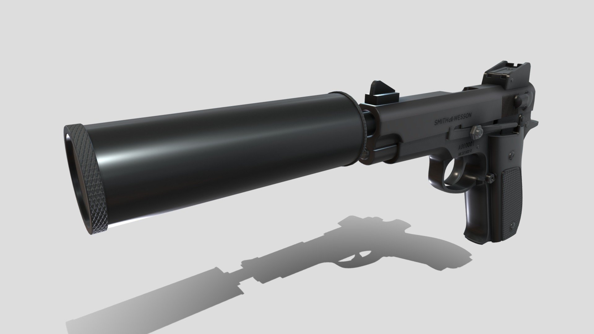 Smith & Wesson Mk.22 MOD0 - 3D model by bibibibirite [c69ad79] - Sketchfab