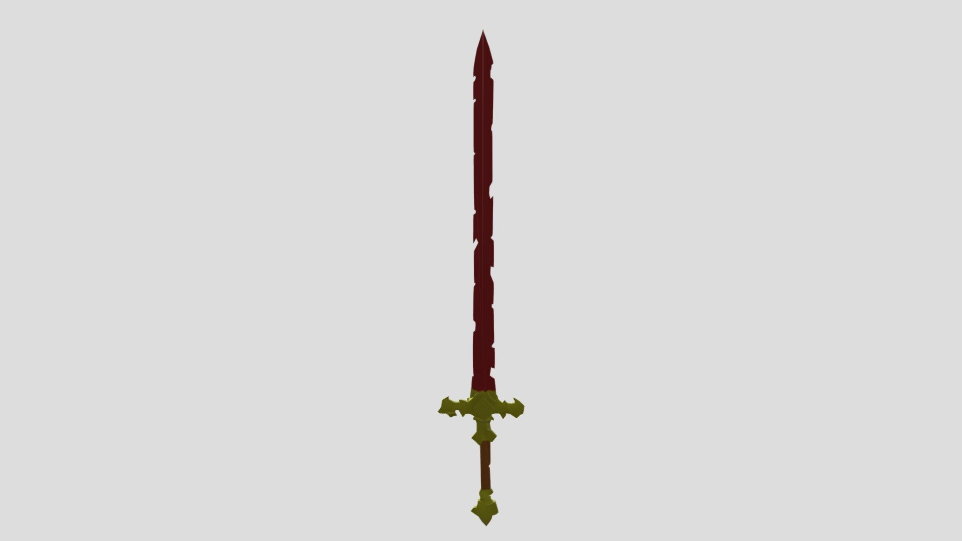 Red Longsword - 3D model by Mjerome (@jeromeyjnr) [c69da4c] - Sketchfab