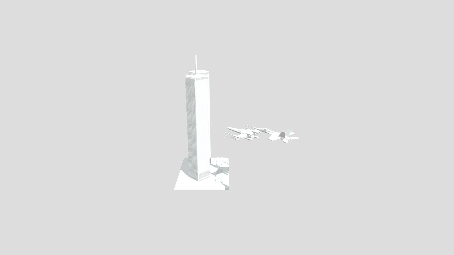 Twin Towers WTC - Download Free 3D model by areebahsan (@areeb_ahsan ...