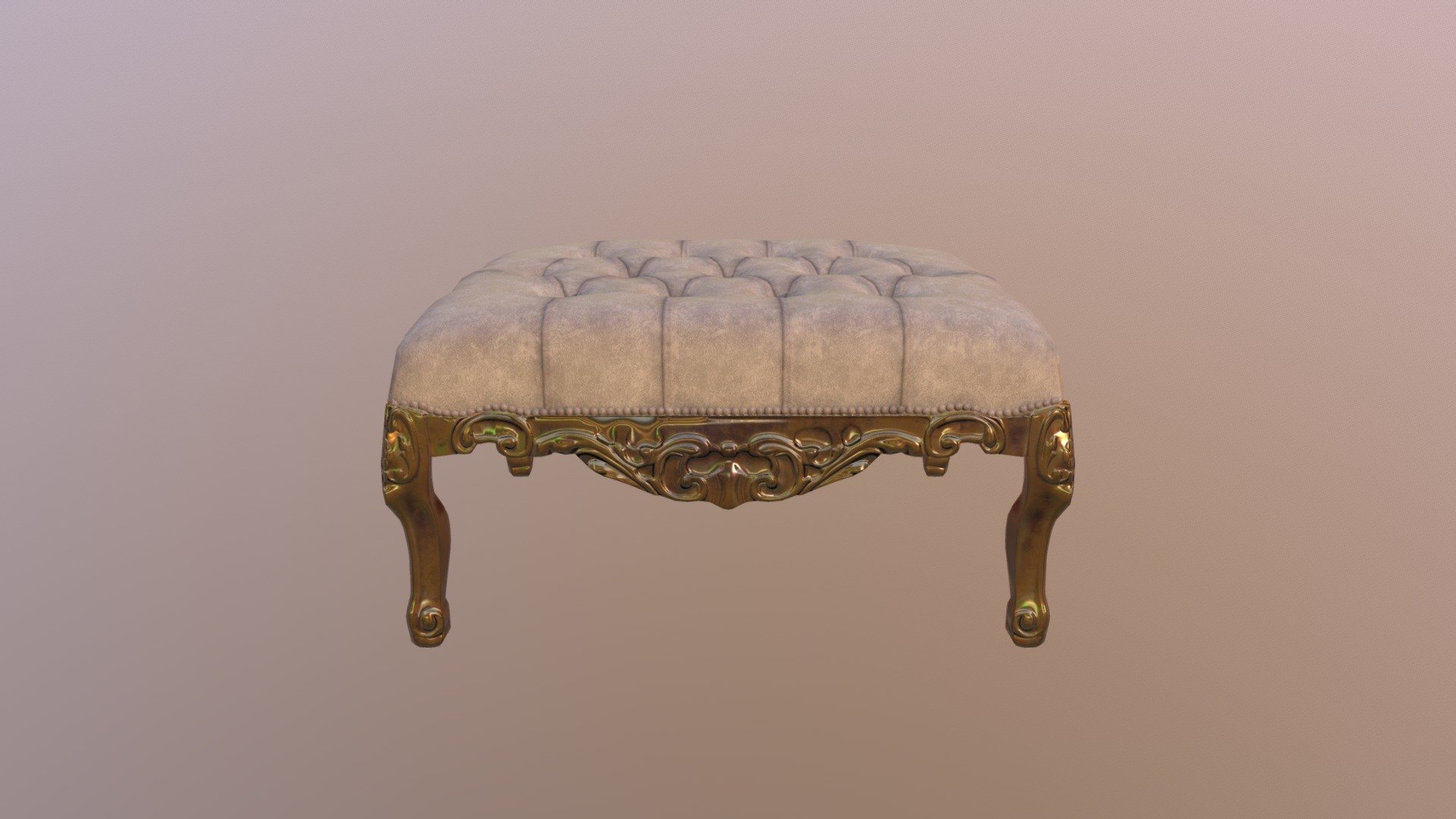 Mid century Ottoman - 3D model by peterthanh84.tl [c6a16ed] - Sketchfab