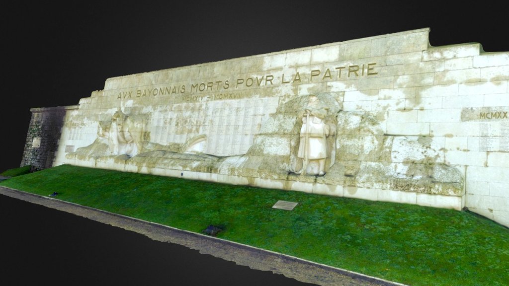 Monument aux morts de Bayonne - 3D model by www.rvphotos.fr ...