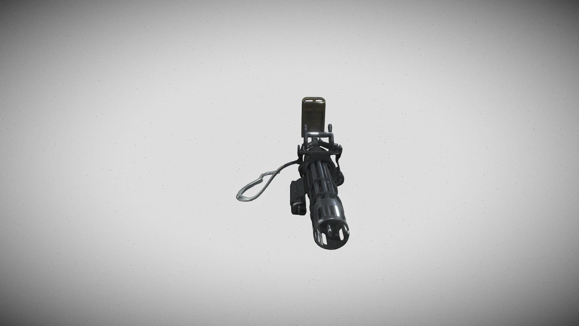 Gatling minigun m134 with ammunition backpack - Download Free 3D model ...