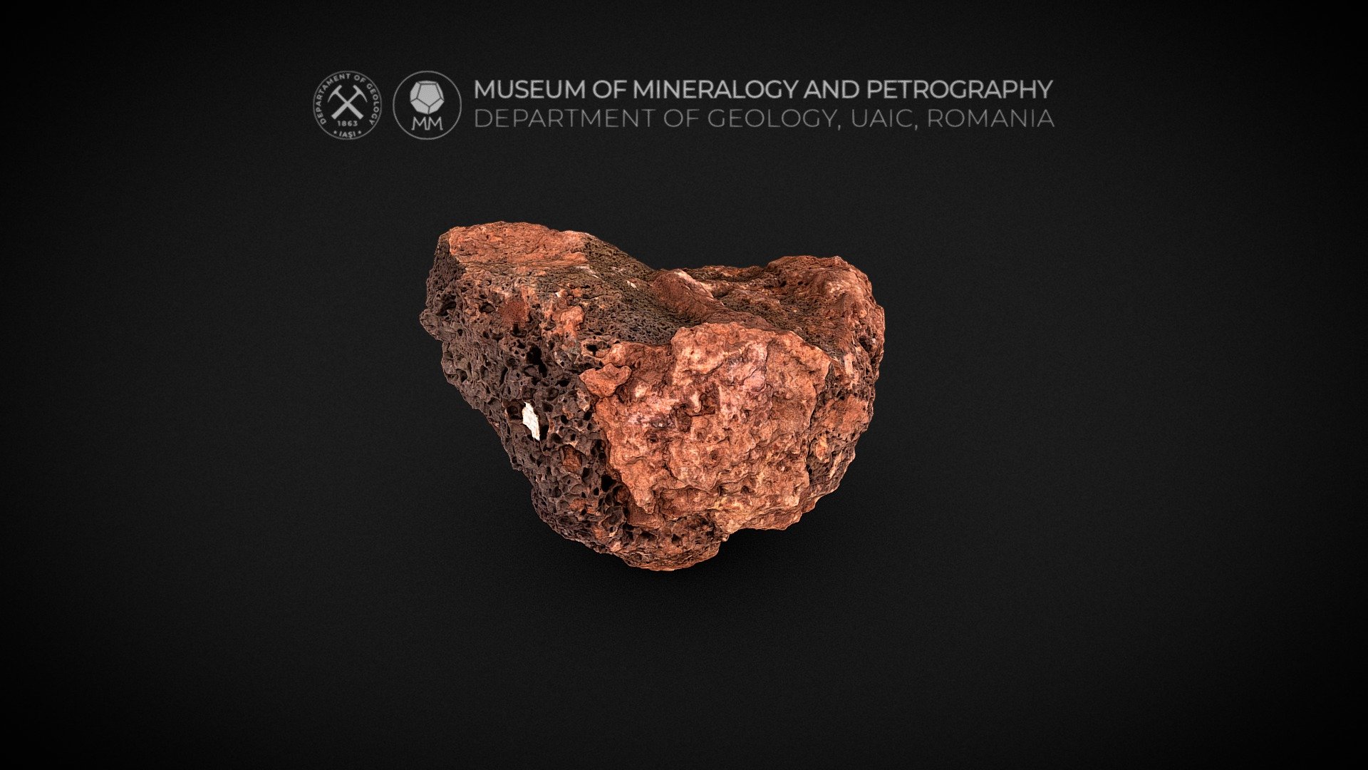Basaltic Scoria with Hematite (igneous rock) - 3D model by Museum of ...