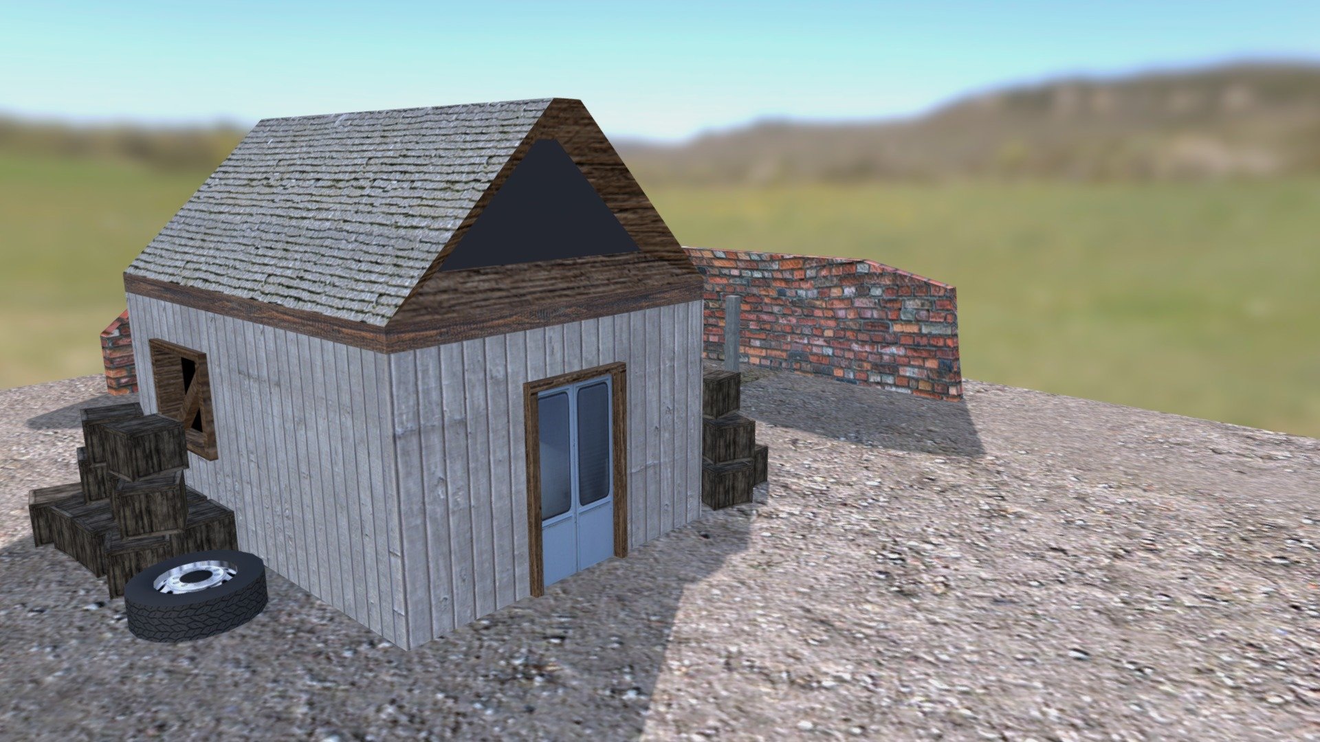 Shack - 3D model by azelie [c6a8418] - Sketchfab