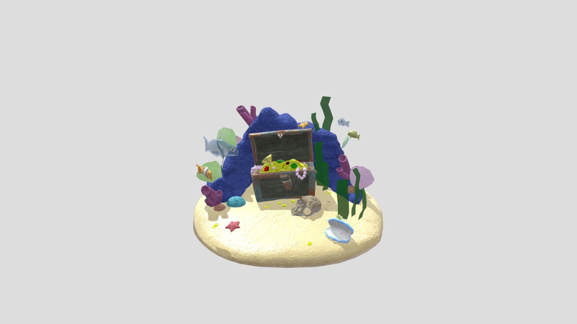 Under da sea - Download Free 3D model by zqchary [c6a8955] - Sketchfab