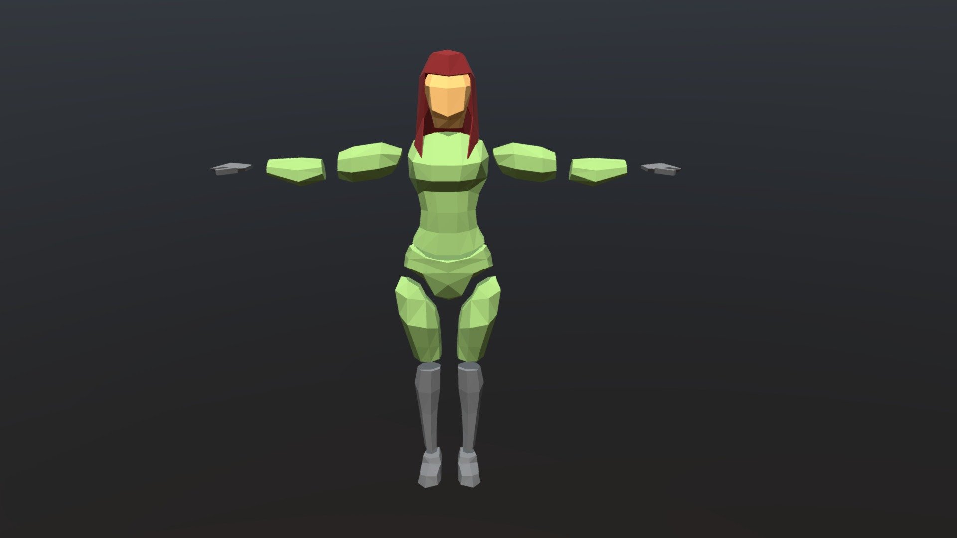 Low poly woman - 3D model by CeliaPardo [c6a9a95] - Sketchfab
