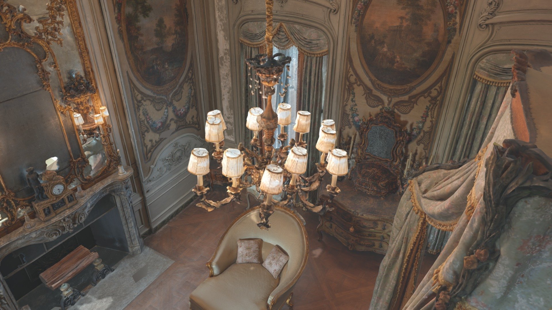 Espagnolette bedroom at Vizcaya Museum - Download Free 3D model by ...
