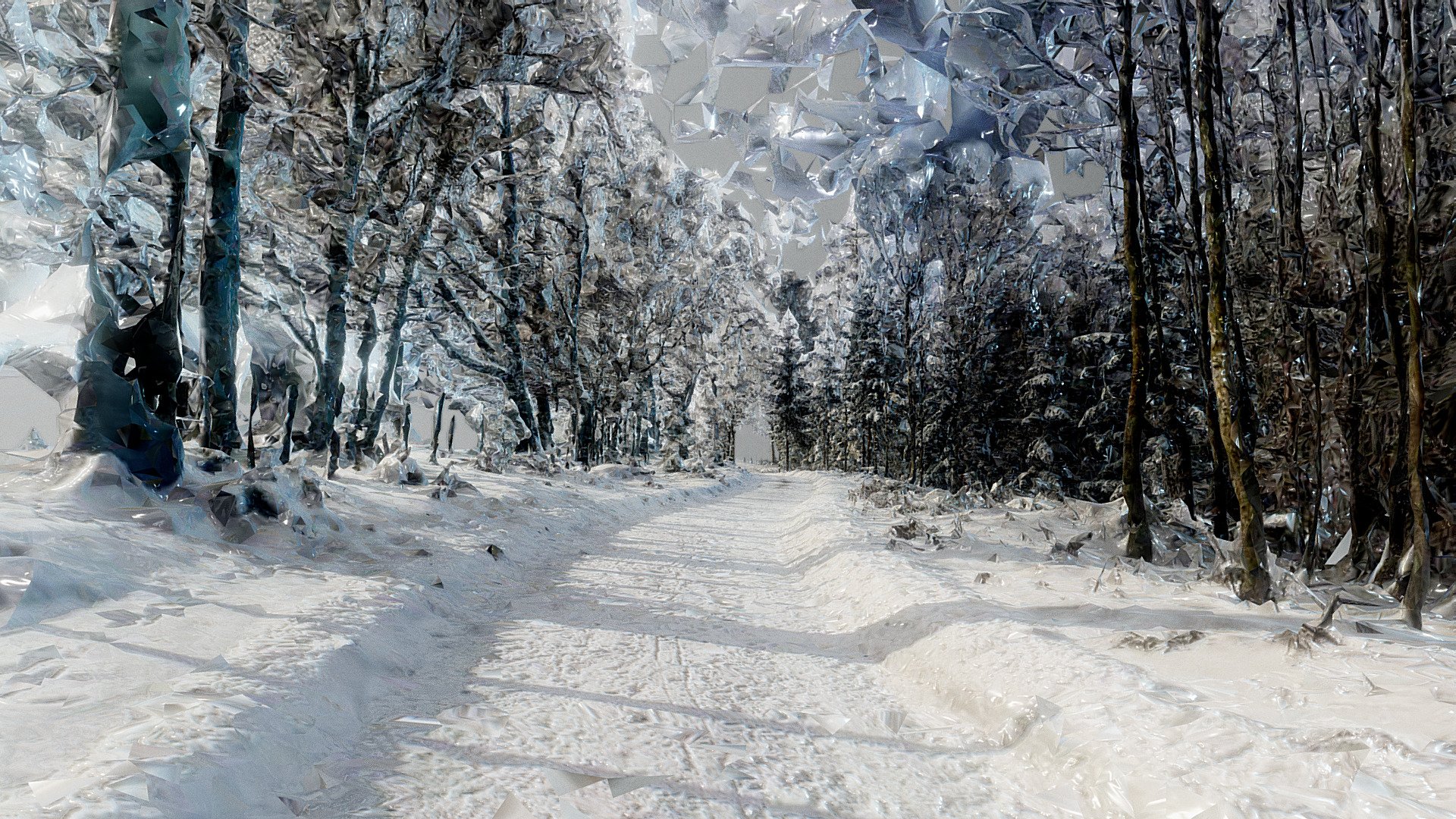 Hyperspace - Winter landscape II - Download Free 3D model by ...