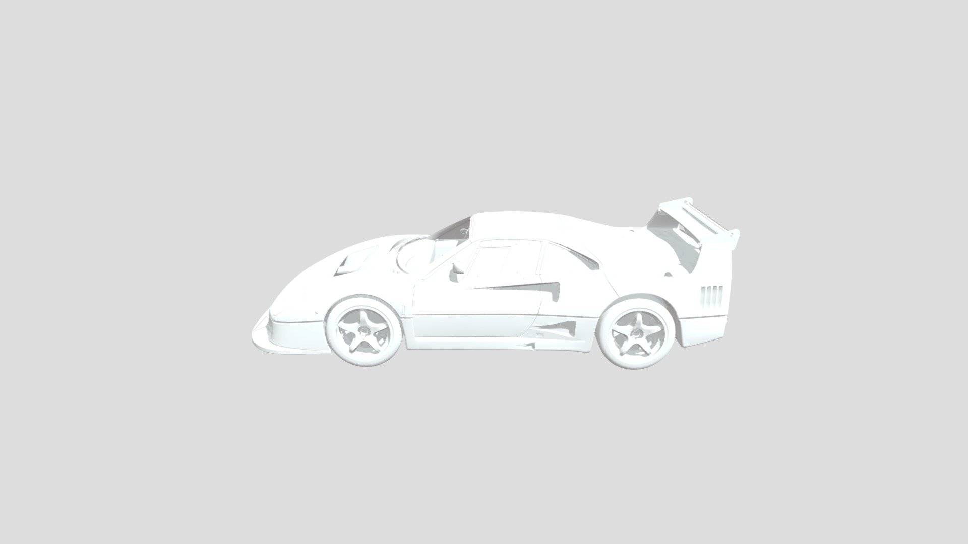 Ferrari F40 Le Mans - 3D model by dinhquangcdtbk [c6afd78] - Sketchfab