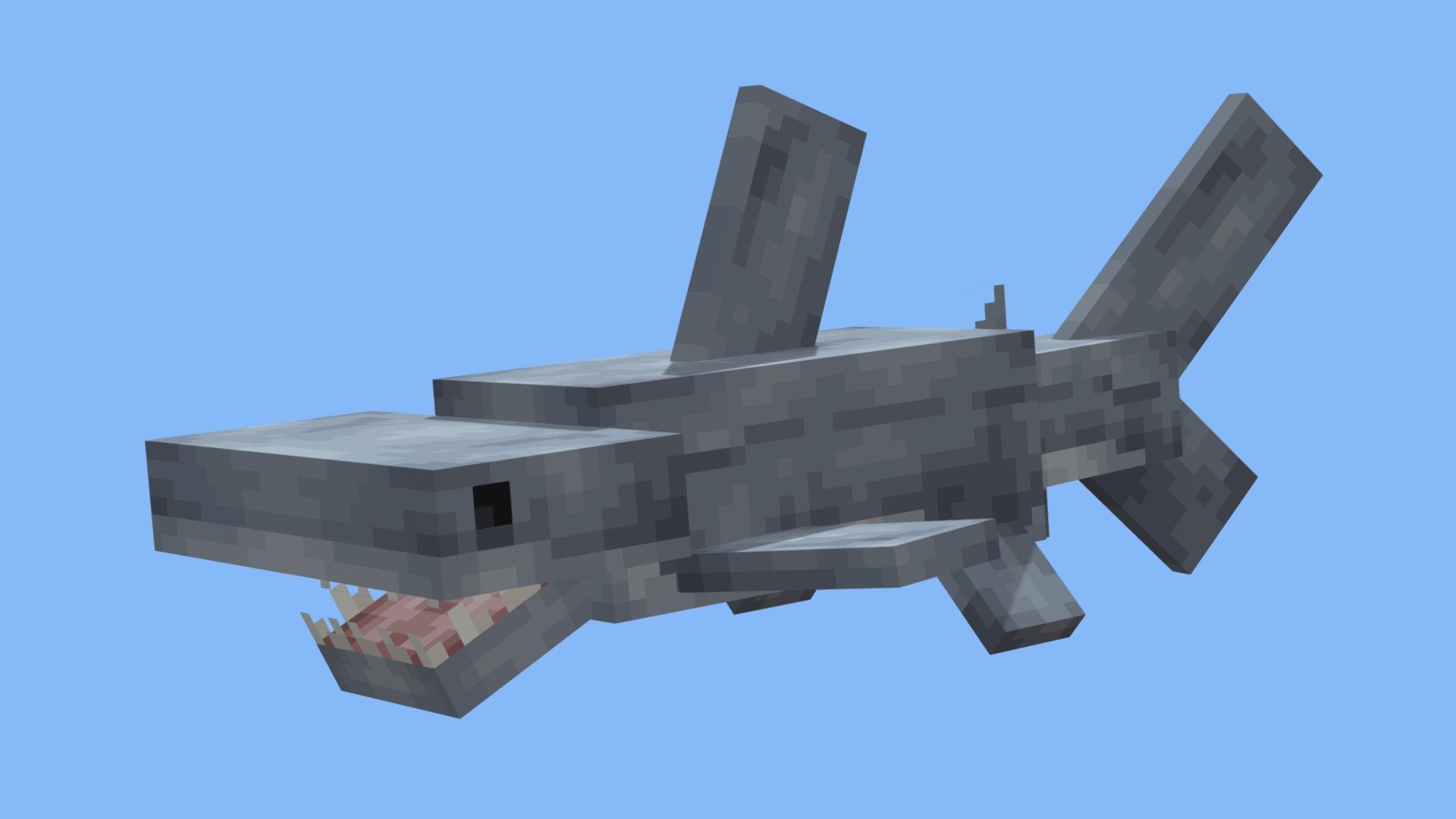 Minecraft Hammerhead Shark - 3D model by Nog's Menagerie (@nogs ...