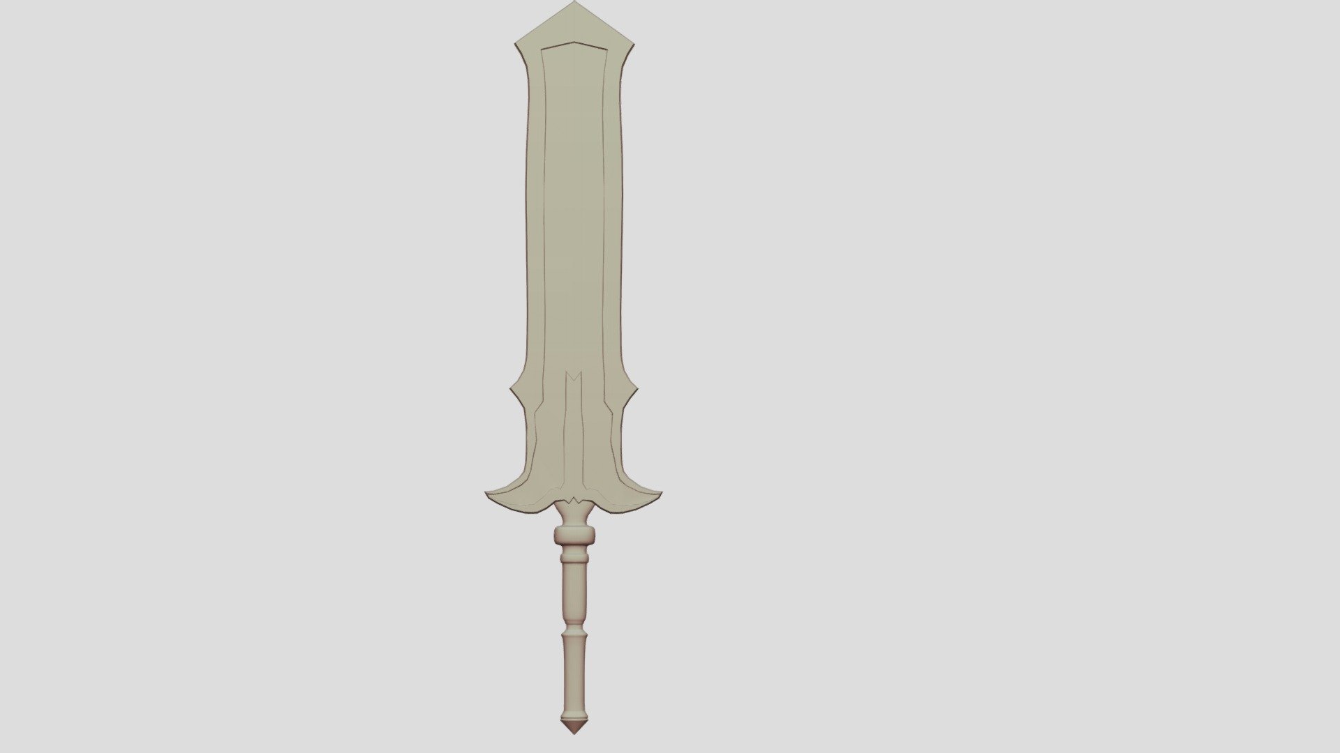 two handed sword - 3D model by RyuLaing [c6b295a] - Sketchfab