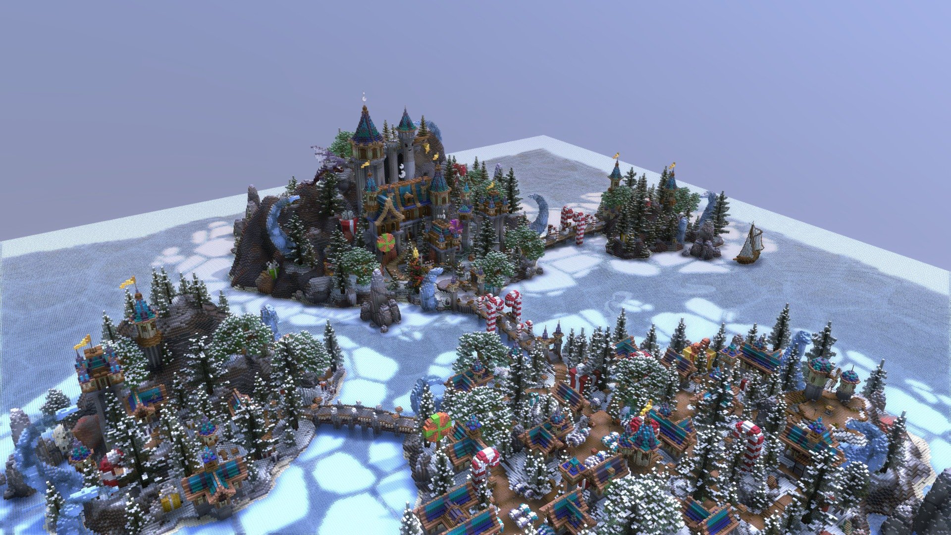 Winter Magical Village - 3D model by BreadBuilds [c6b3b00] - Sketchfab