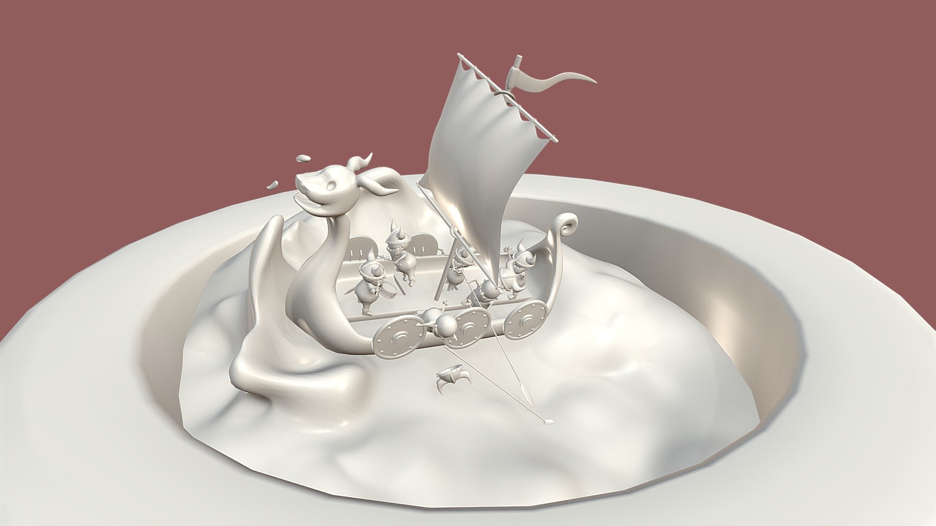 Vikings Scene - 3D model by Cinquez [c6b3b44] - Sketchfab