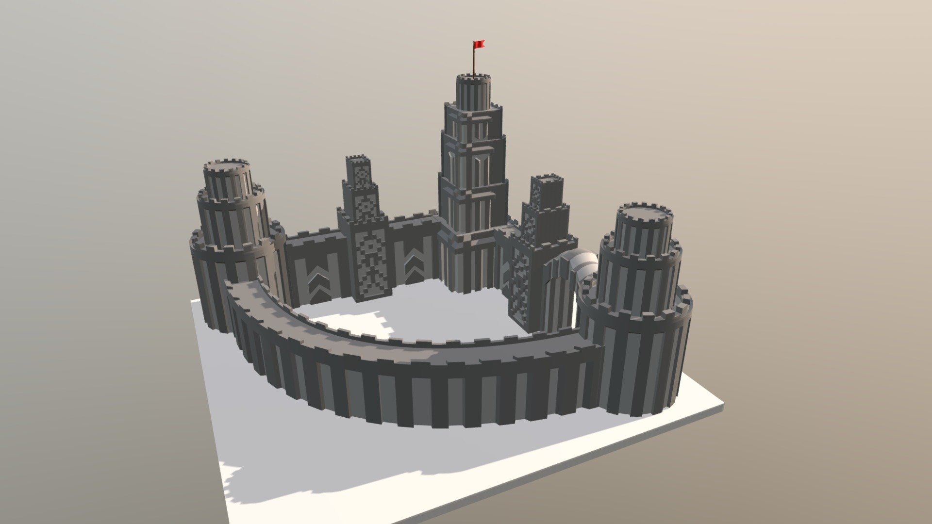 Mesh Castle - 3D model by zmenzie [c6b5314] - Sketchfab
