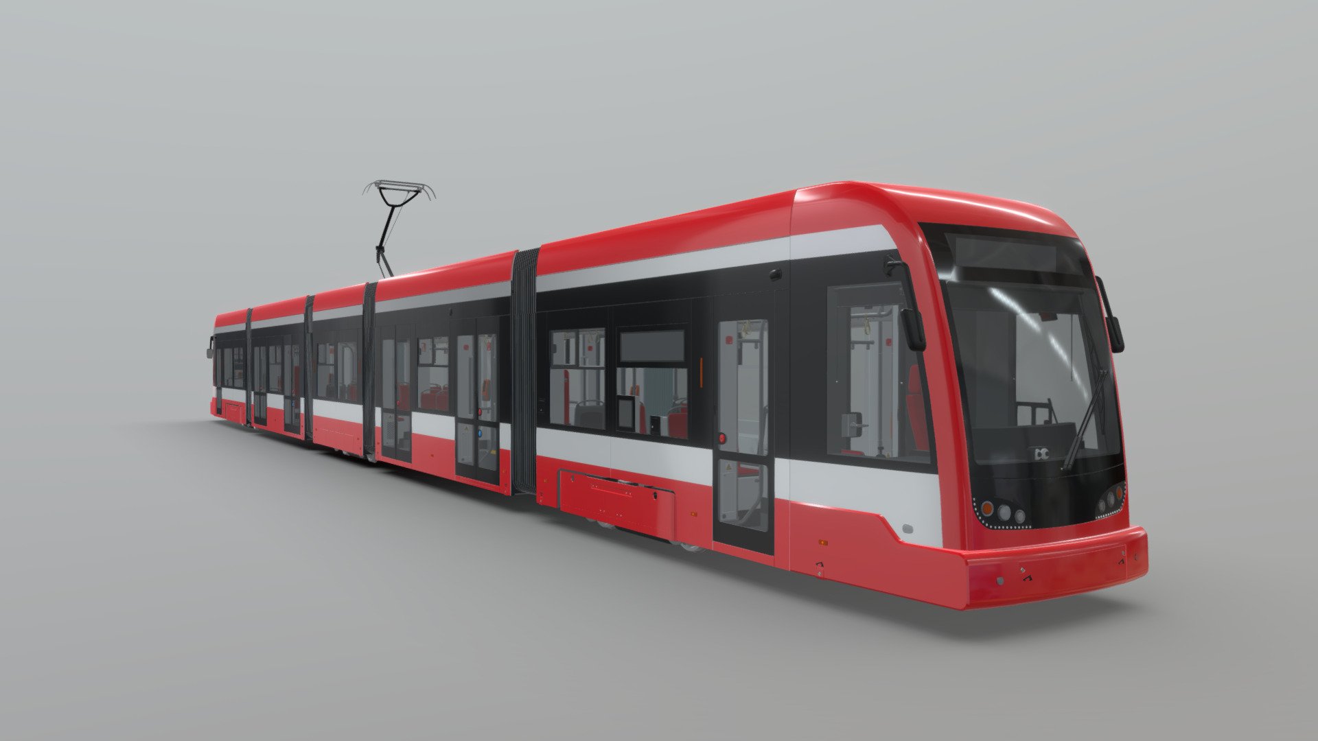 Modern Tram II DUO [Fully detailed] - Buy Royalty Free 3D model by ...