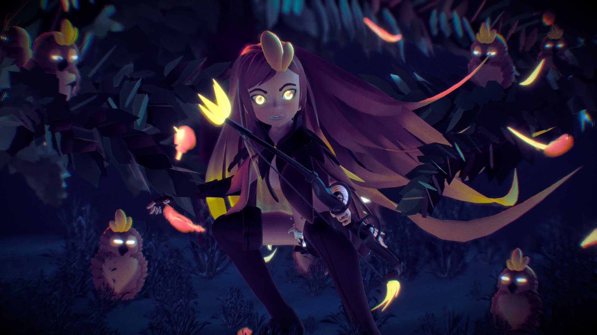 Hawk The Magical Archer - 3D model by Arichant (@Superspotforanime ...