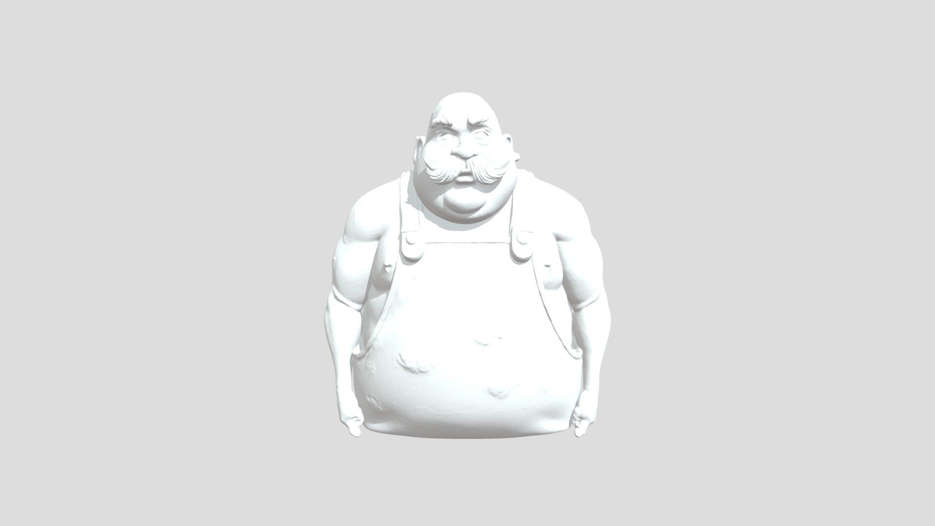Obese man - Download Free 3D model by charlespoltenson [c6b8569 ...