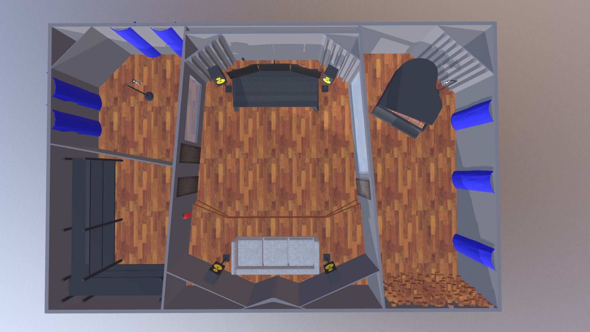 Studio design - 3D model by arvidmelberg [c6b9788] - Sketchfab
