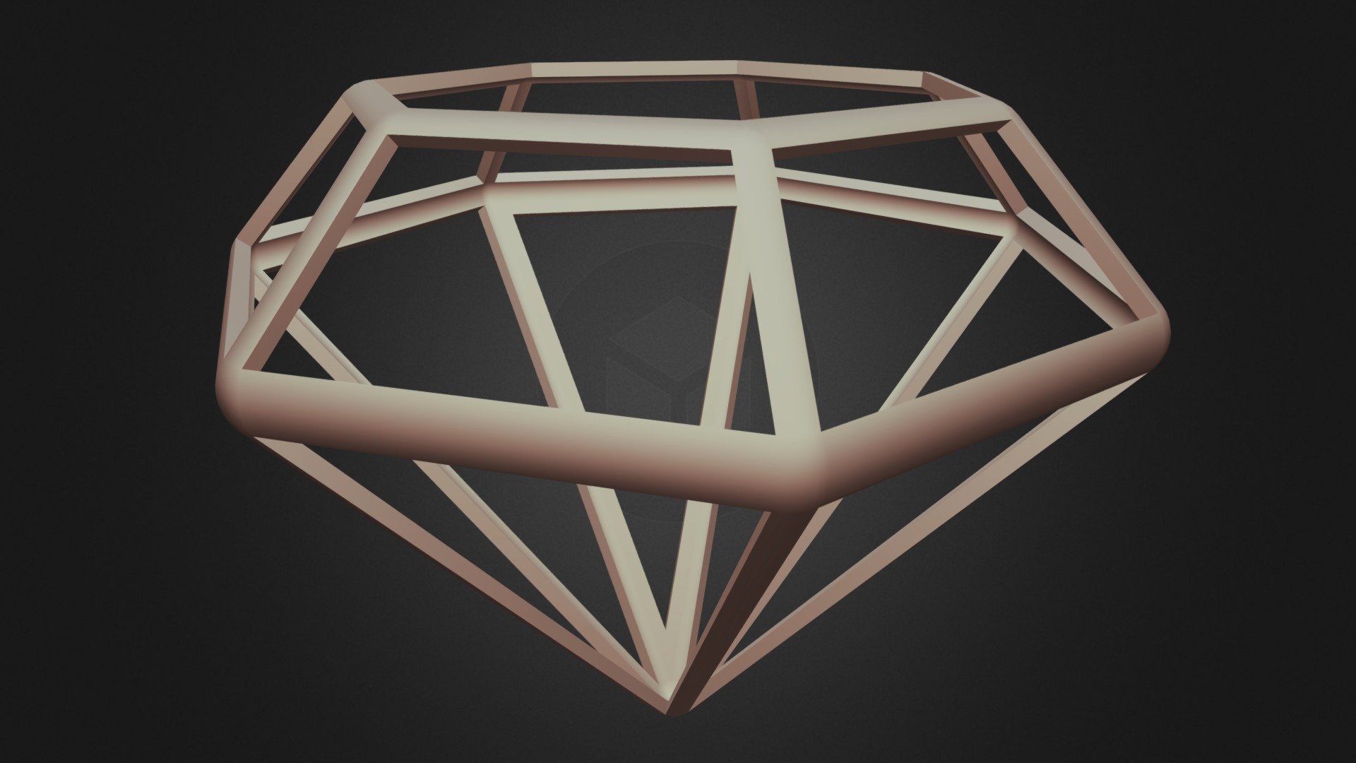 Wireframe Diamond Gem - Buy Royalty Free 3D model by MR.AnyCAD ...