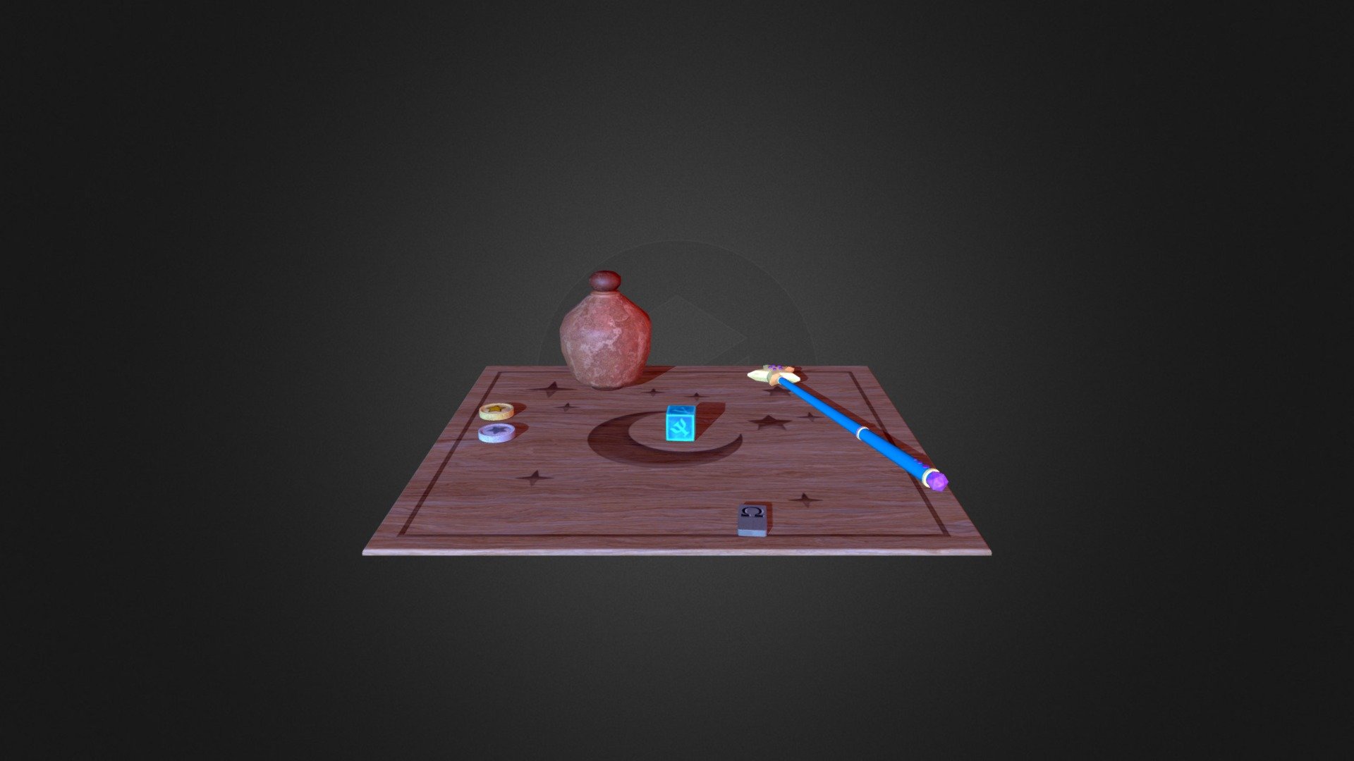 Magic Items - 3D model by cseldyn [c6bee85] - Sketchfab