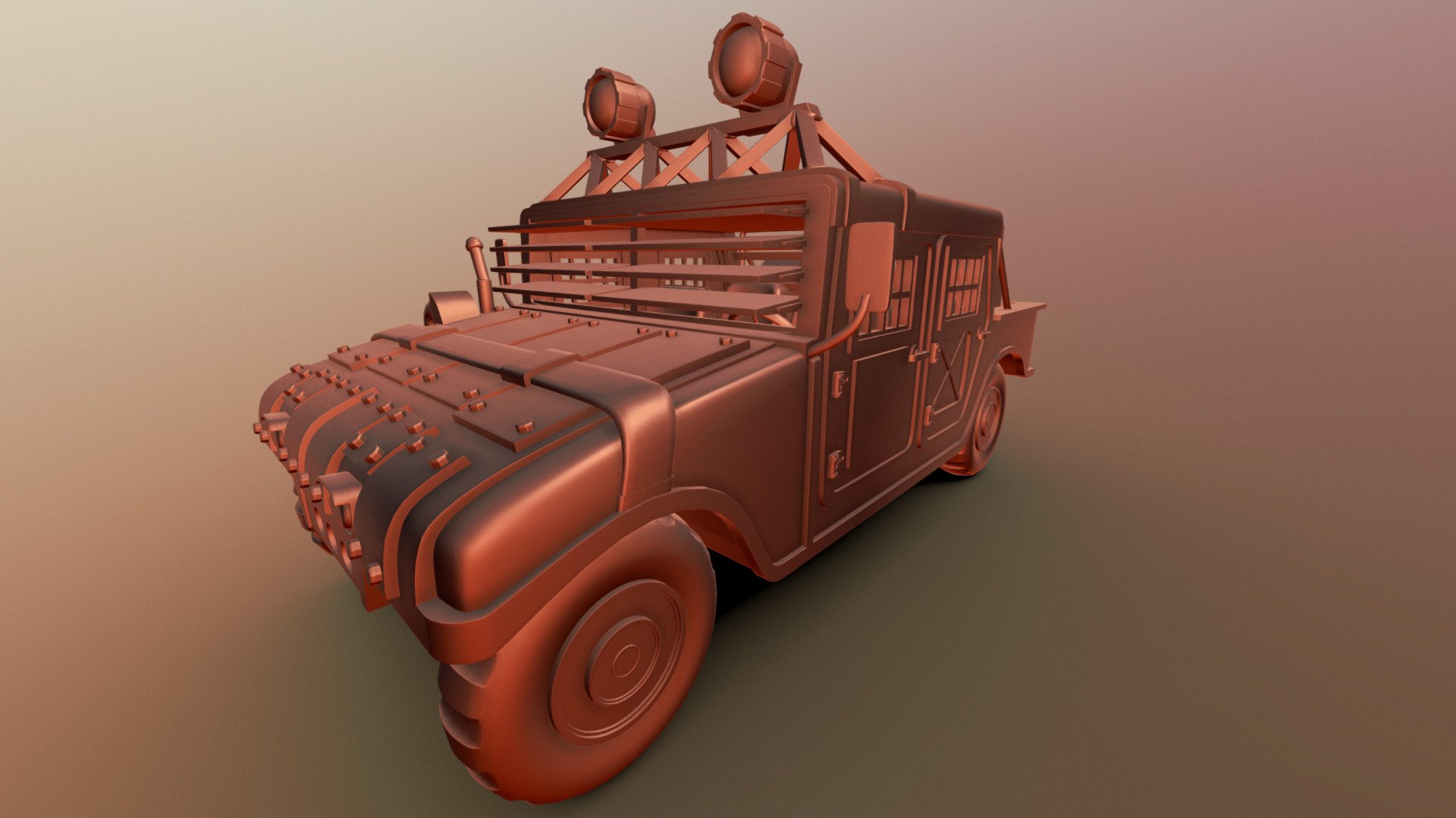 Wasteland Humvee Almost High Poly - 3D model by playerDeer [c6c0607 ...