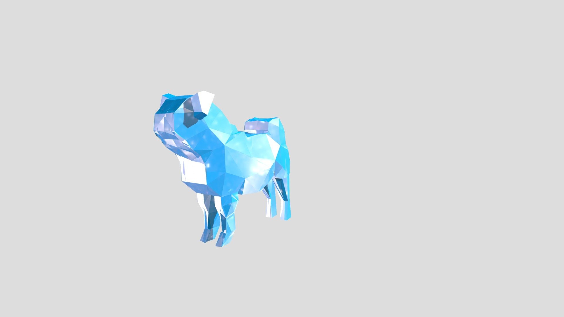 Low Poly Pug - Download Free 3D model by becduino [c6c0ddc] - Sketchfab
