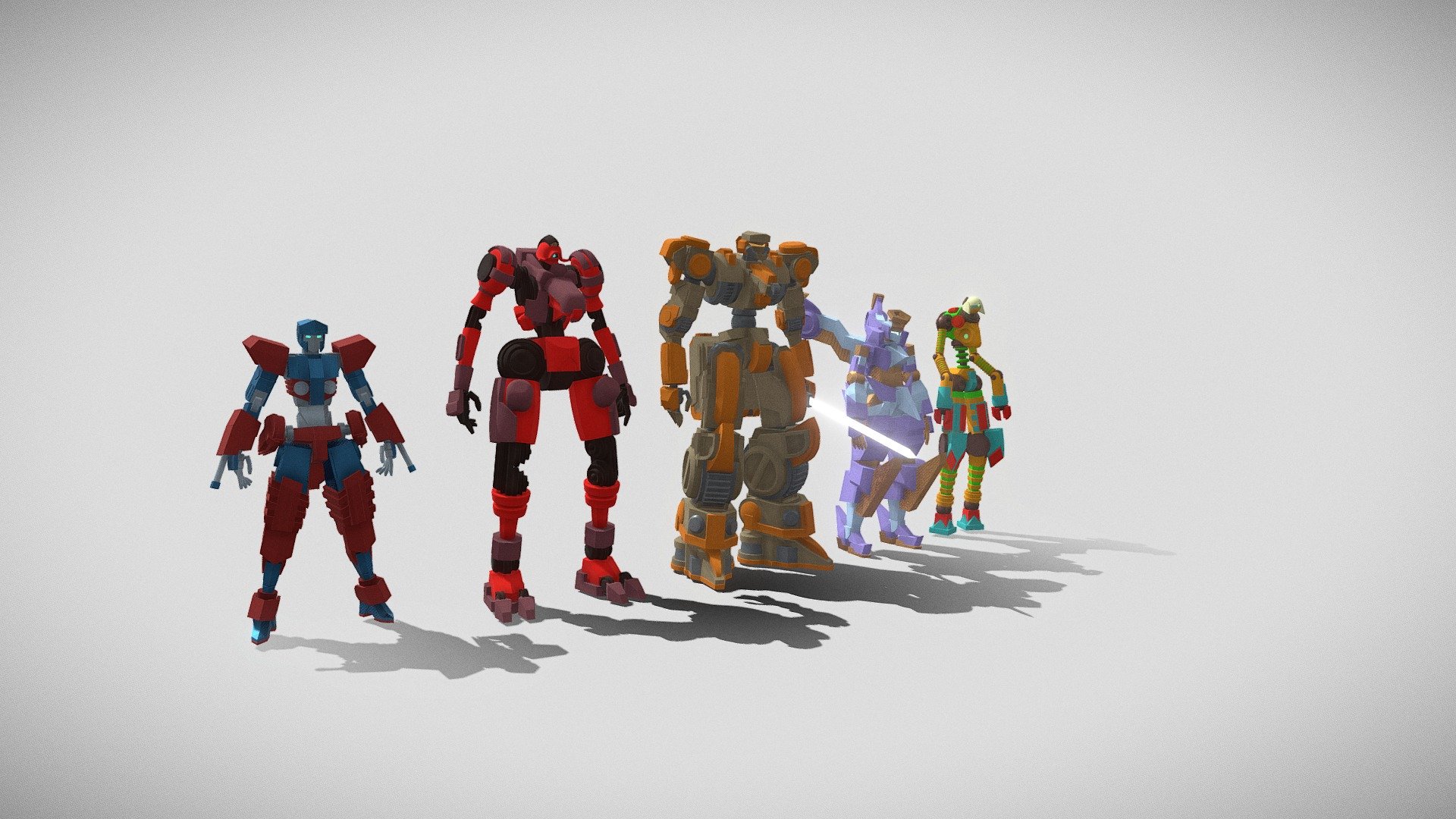 Rigged mechs pack #3 - Download Free 3D model by BENOM [c6c1f49 ...