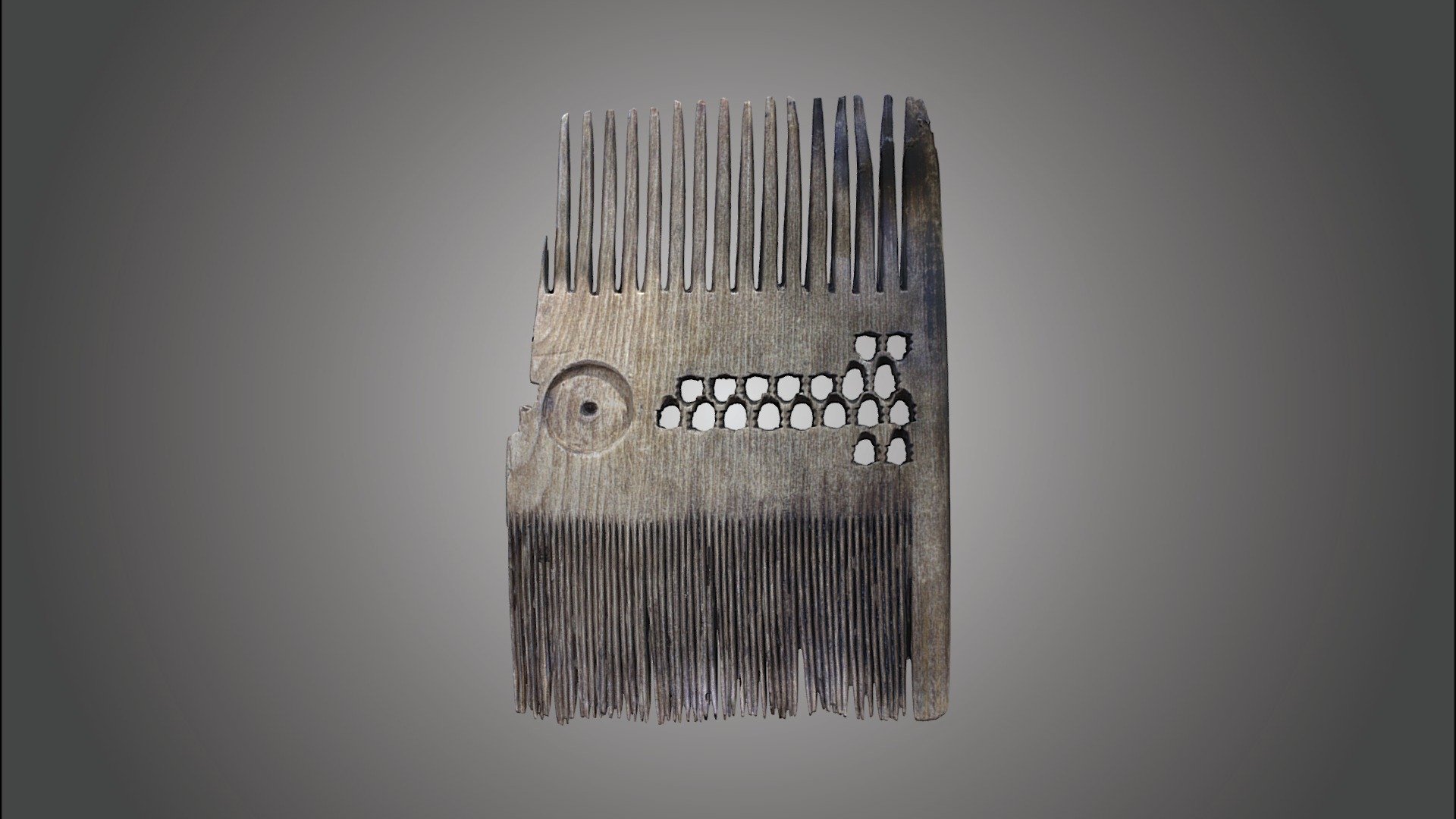 Houten kammetje Raversijde - 3D model by Erfgo3D [c6c2972] - Sketchfab