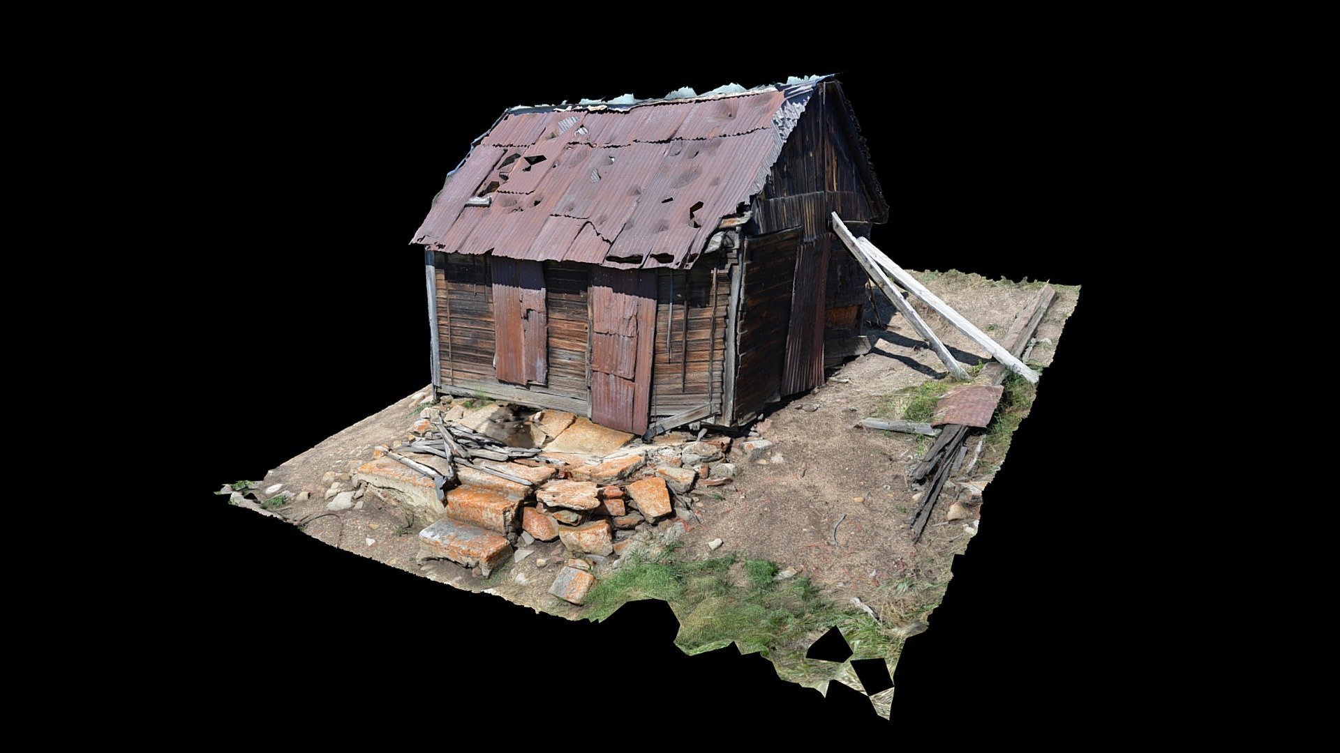 Cabin Structure at Dorothy Rodgers property - Download Free 3D model by ...