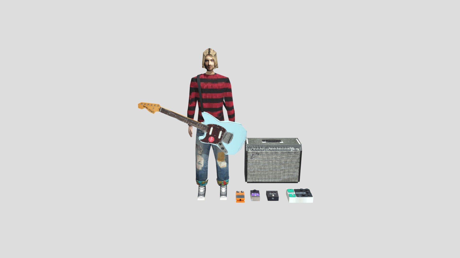 Low-poly Kurt cobain - Download Free 3D model by Kirill_lewis ...