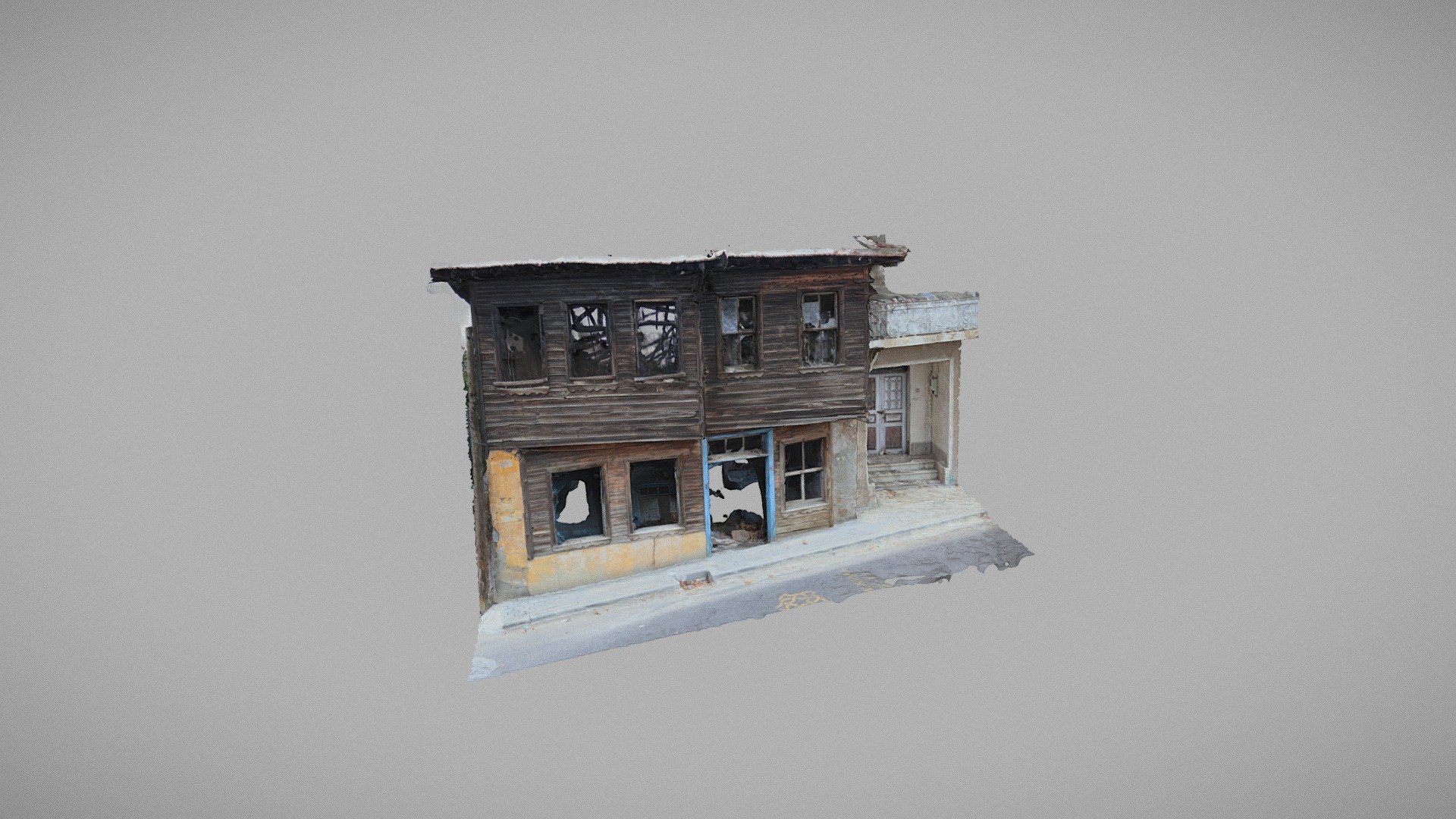 Old Frame House Facade - 2 - Buy Royalty Free 3D model by Sunduz Ersen ...