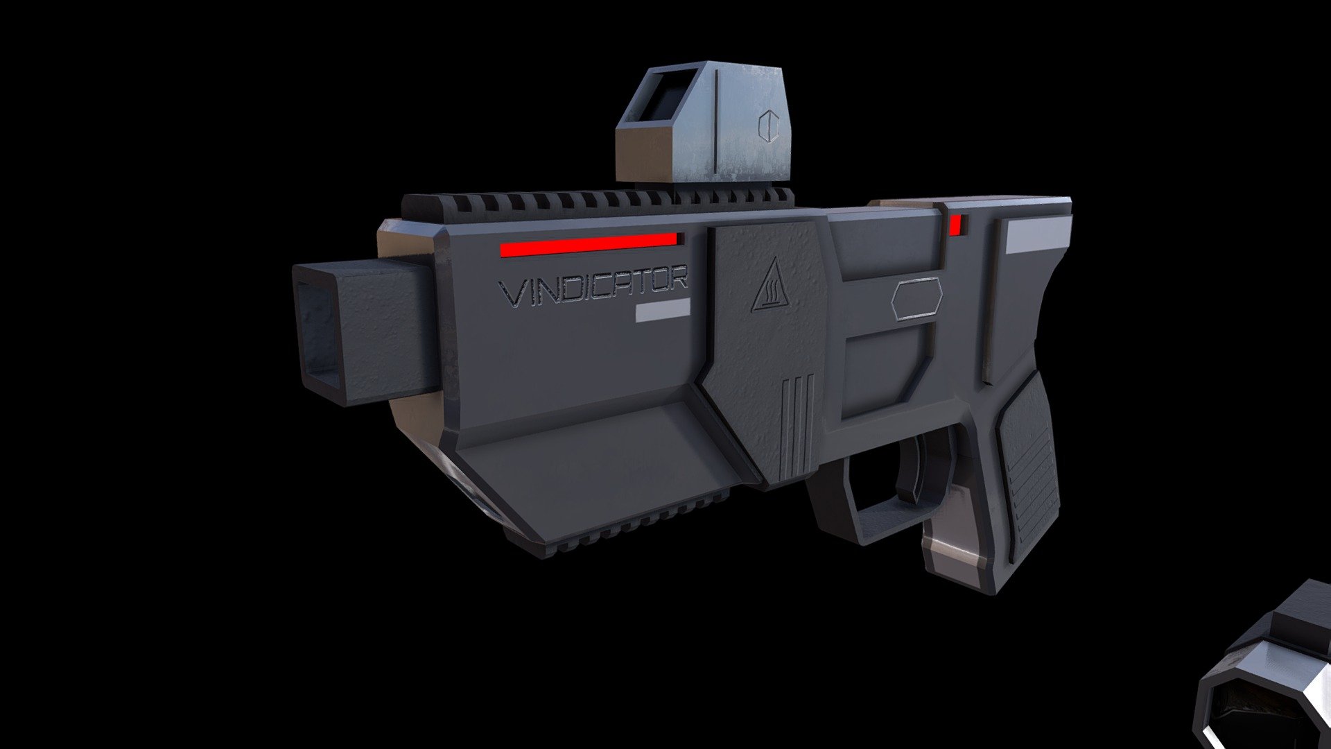 VINDICATOR Tactical Pistol - Download Free 3D model by Bl4ckGh0st [c6c5256] - Sketchfab