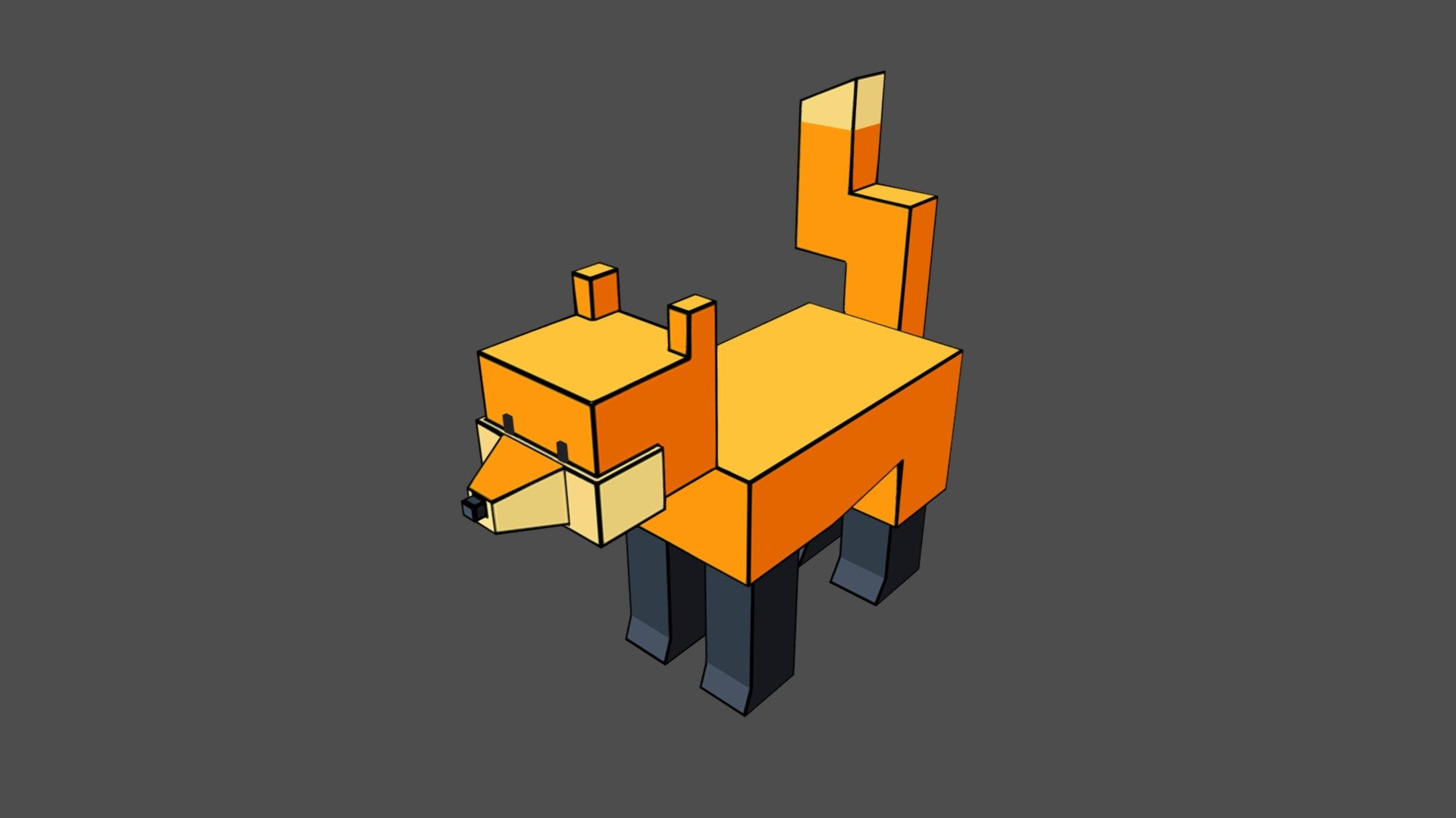 Low Poly Cartoon Fox - 3D model by Talaei-dev (@Talaei) [c6c69c8 ...