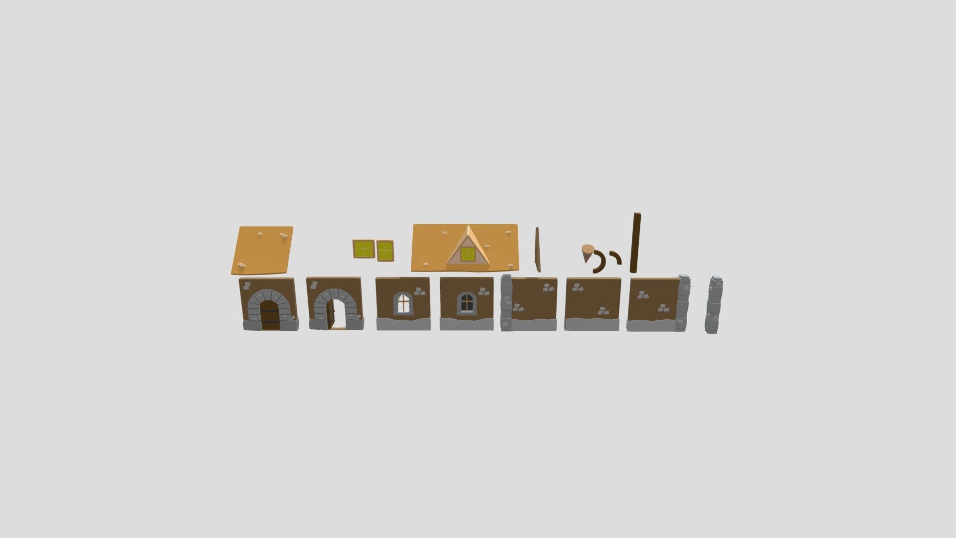 medieval building parts - Download Free 3D model by jack_r_smith ...