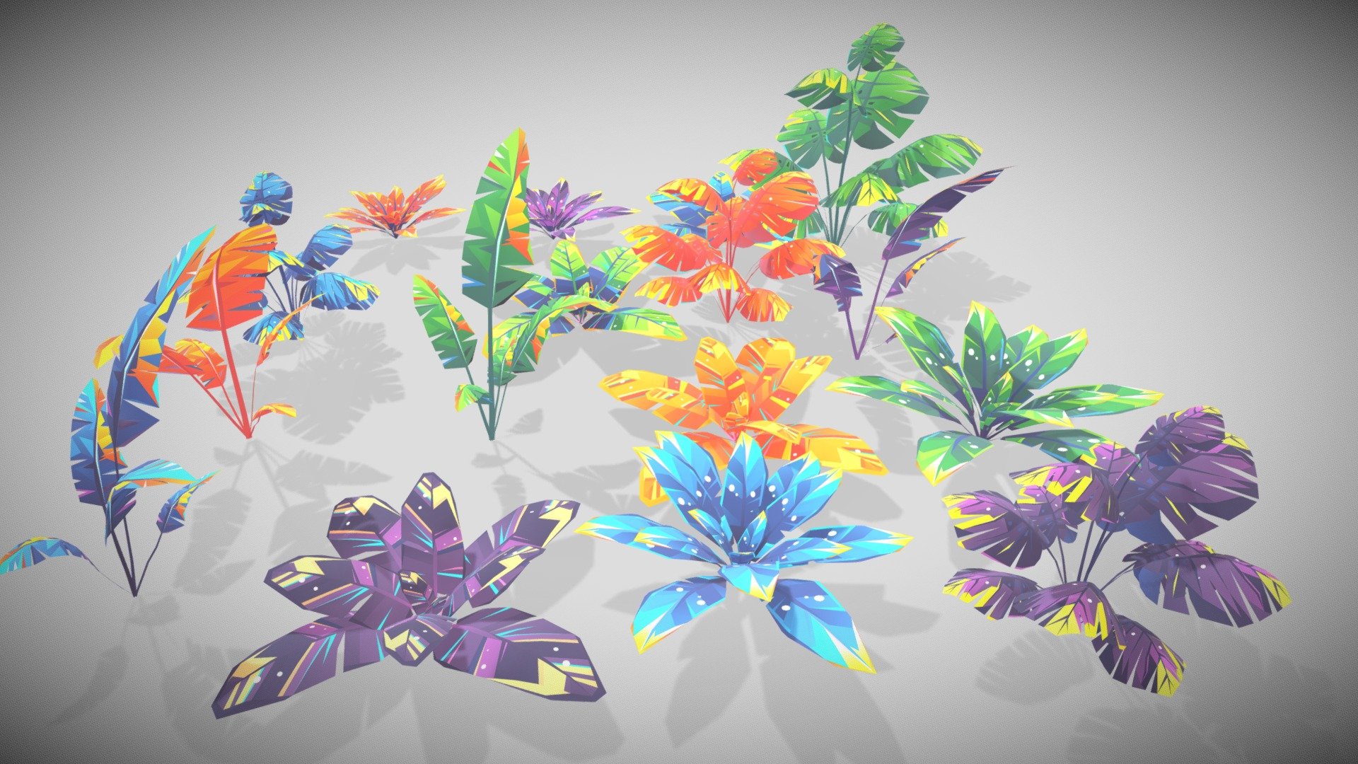 Stylized Low Poly Plants Pack 03 - 3D model by Creative Trio ...