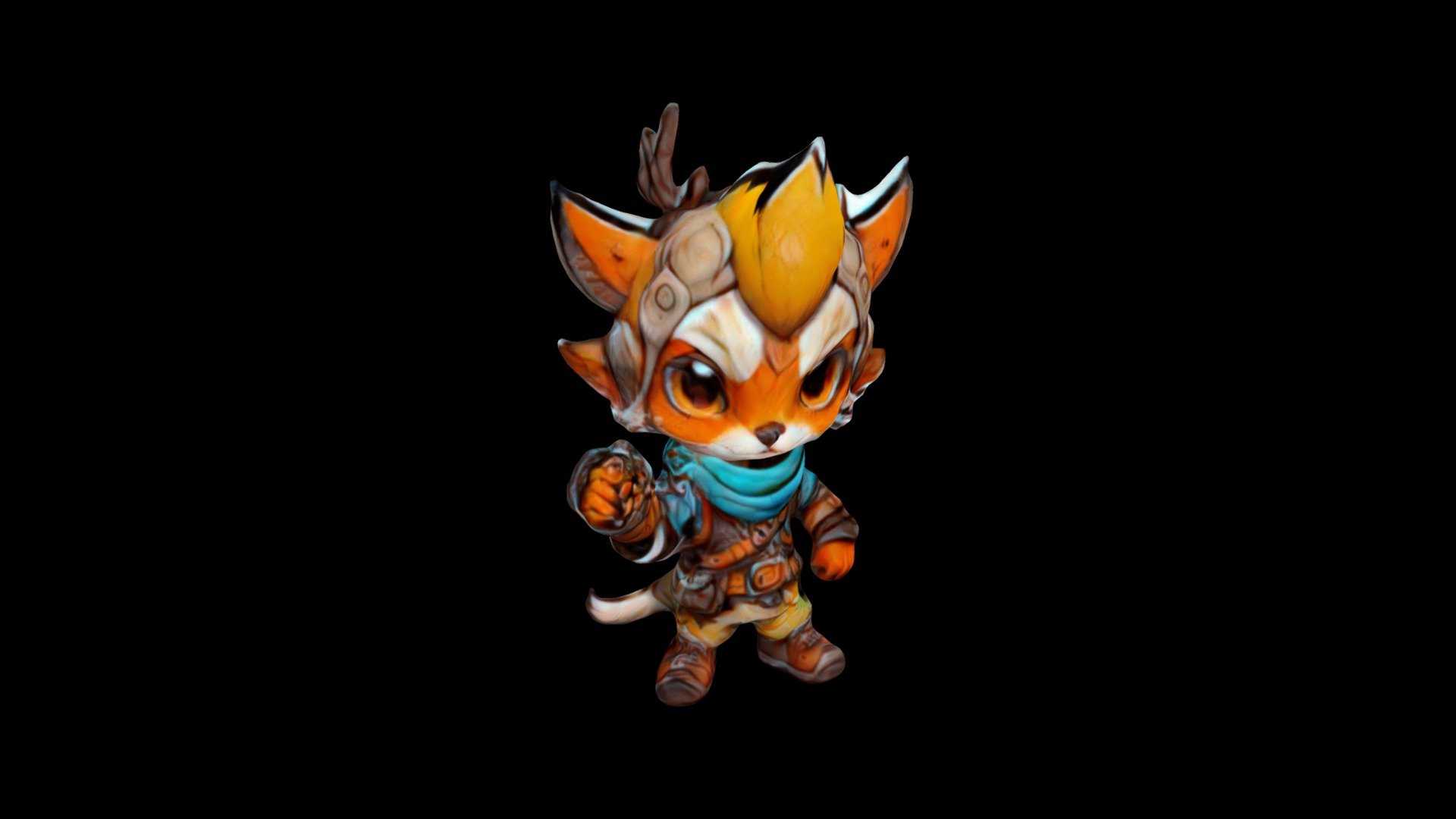 a fox dressed as a space explorer the fox is sta - Download Free 3D ...