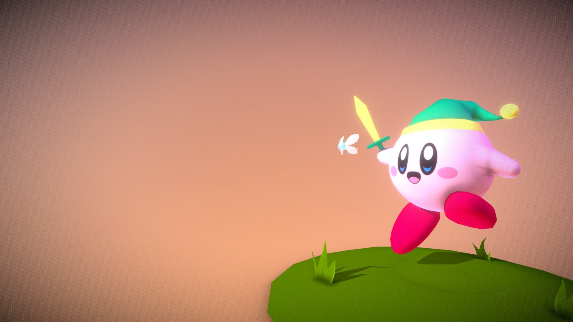 Kirby link Blender - 3D model by AyatoGod [c6cbec3] - Sketchfab