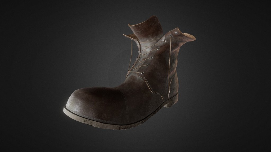 Old boot - 3D model by pontori [c6cbf87] - Sketchfab