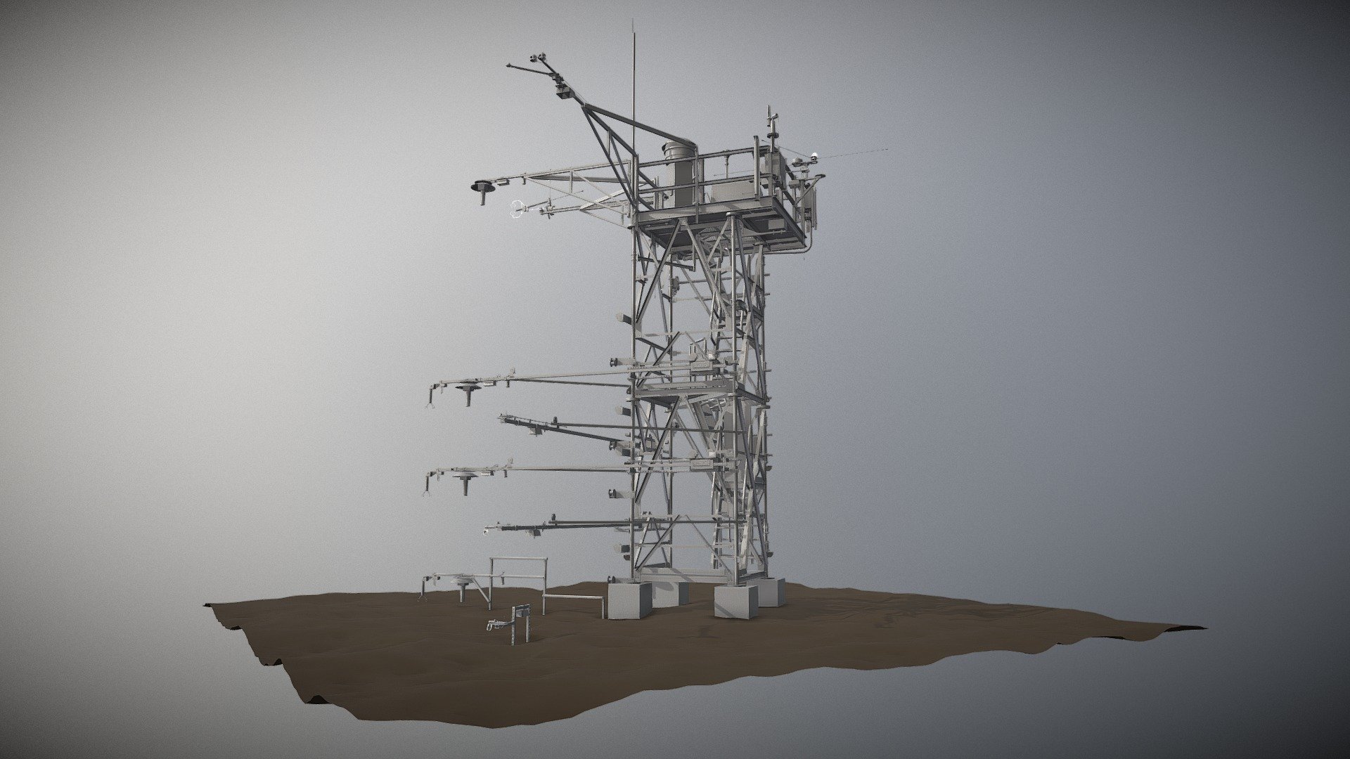 NEON Flux tower - Download Free 3D model by NEONScience (@cwilliams415 ...