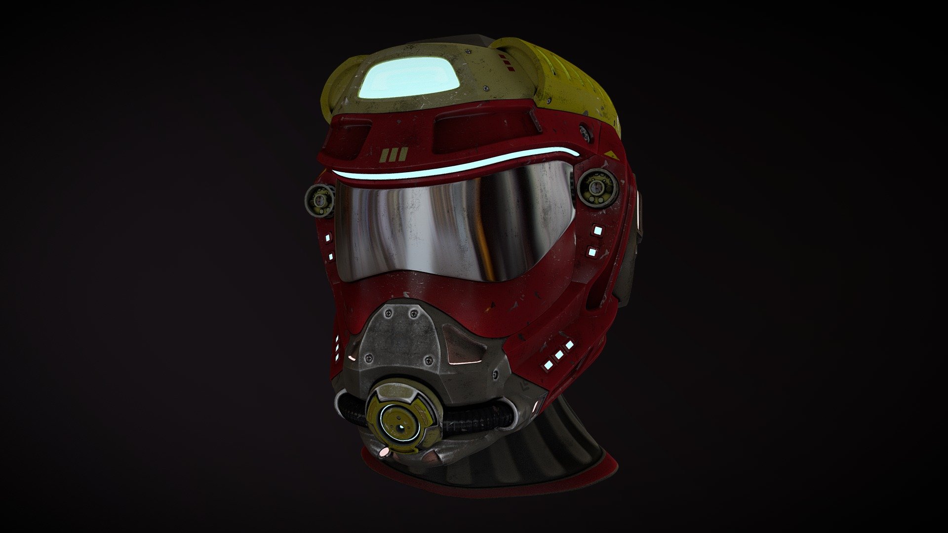 Fire Helmet - 3D model by dvdesignstudios [c6d00f4] - Sketchfab