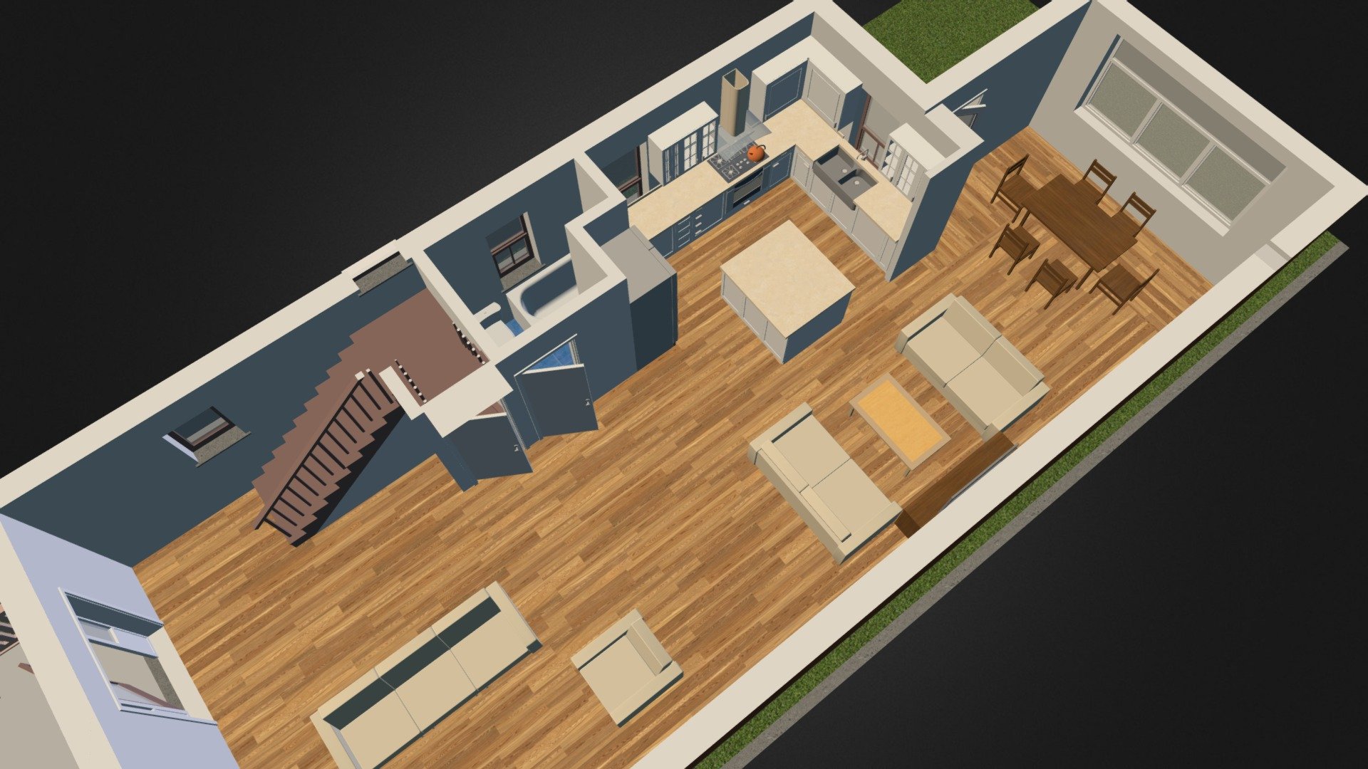 08-17 Ground Floor Opt2 05292015 - 3D model by Cadaxx Design (@cadaxx ...