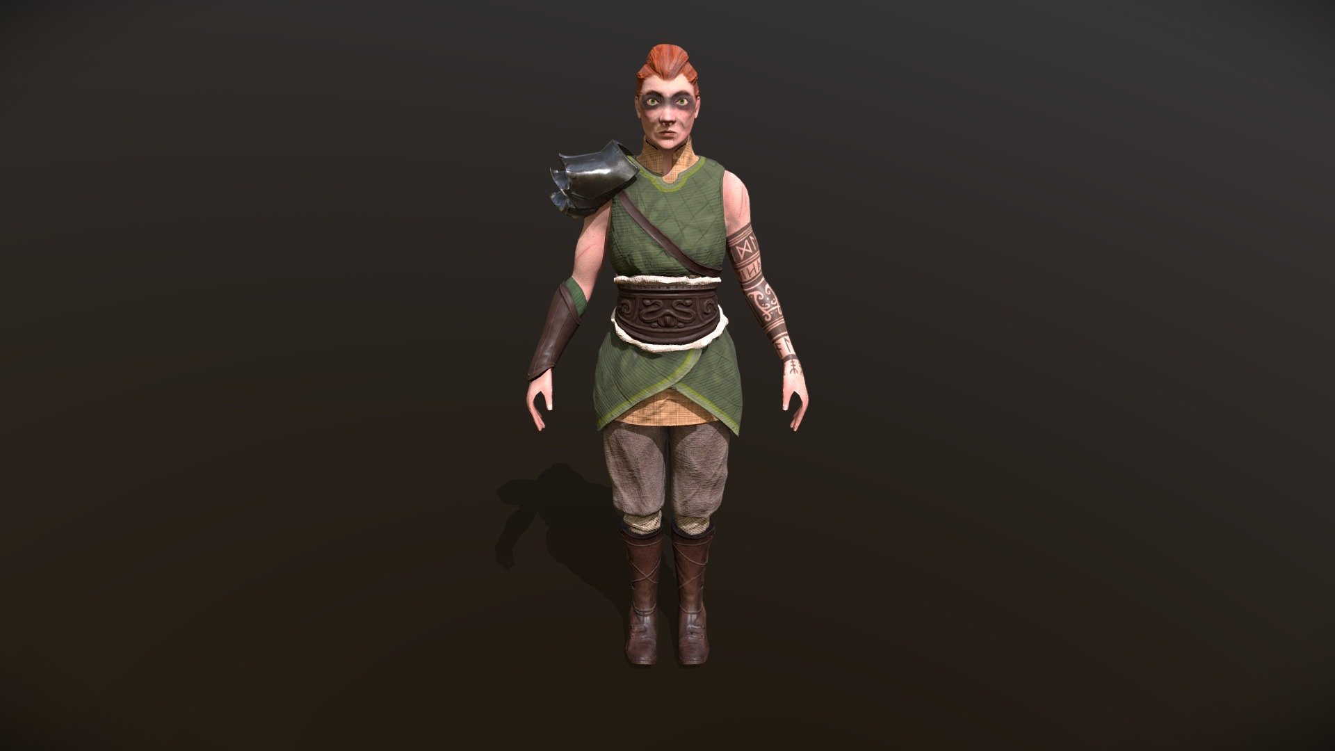 Viking Shieldmaiden - 3D model by toomanyeels [c6d4f21] - Sketchfab