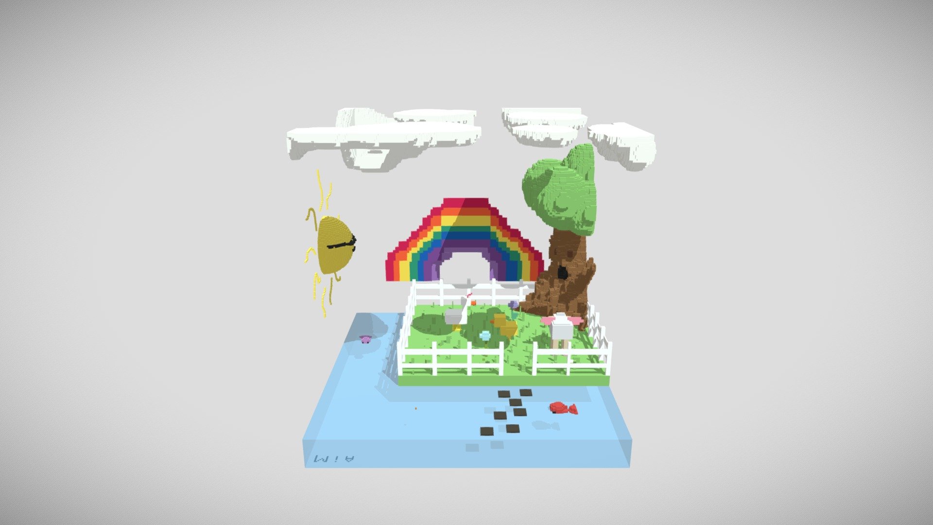 magiczna farma - 3D model by CyliaAriUwU [c6d58b8] - Sketchfab