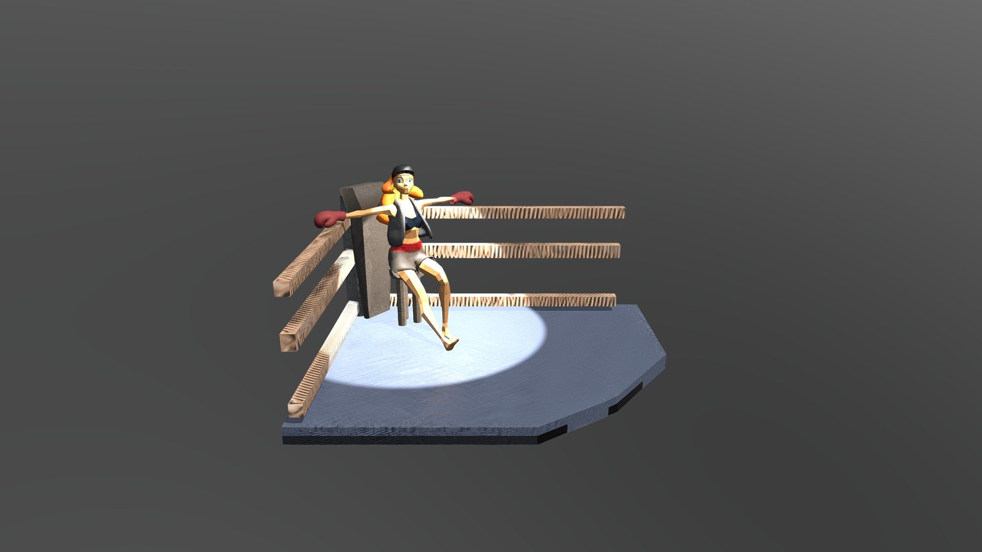 Boxing Girl - 3D model by lewssan [c6d7675] - Sketchfab