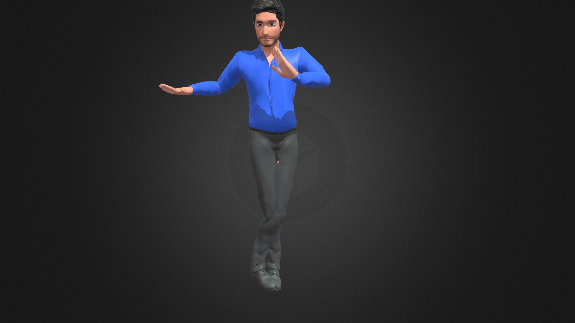 blue shirt guy emote trend - 3D model by yd 3d art (@yd3dart) [c6d7a3d ...